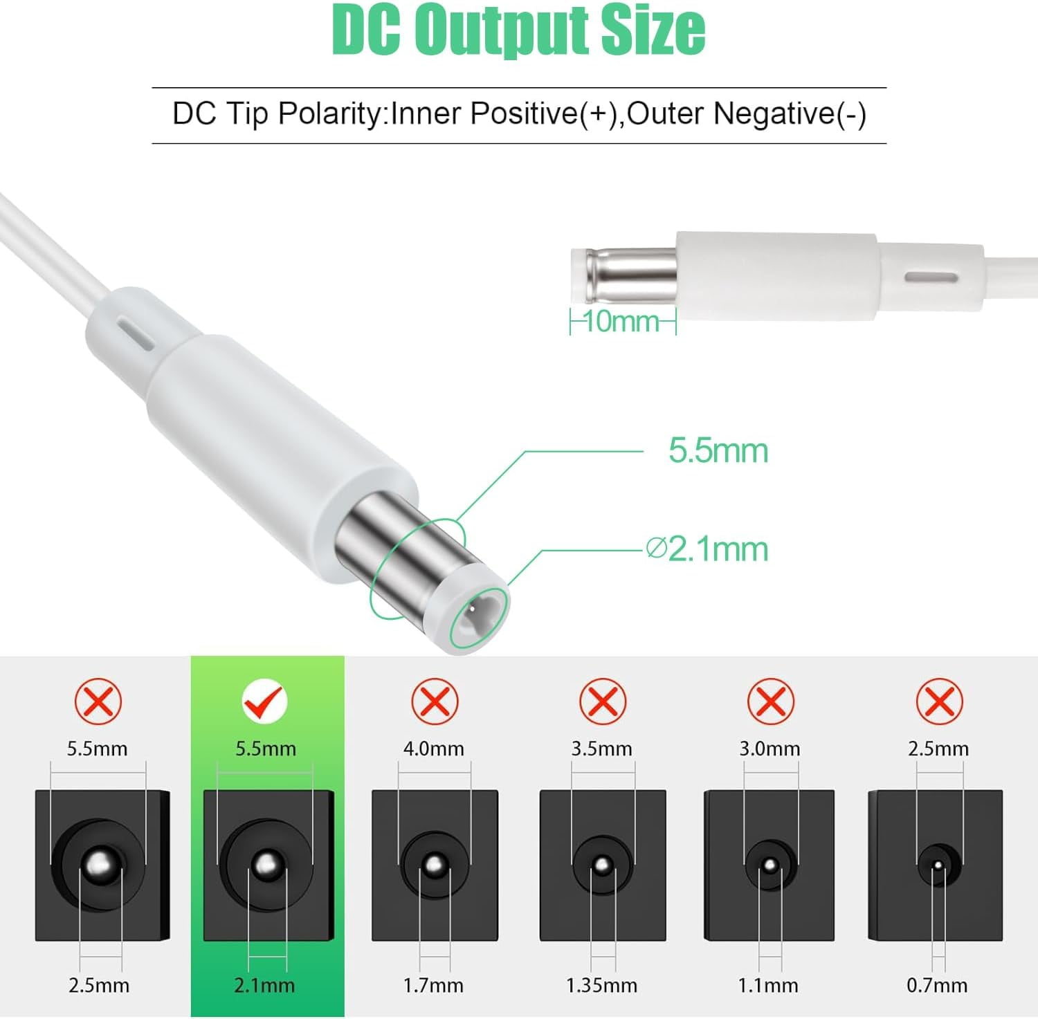 JUNXIAO-UL Listed 24V 1A AC Adapter, 100-240V AC to DC 24 Volt Power ...