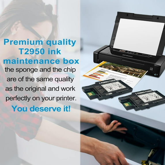 JUNXIAO-WF-100 Maintenance Box, T2950 Maintenance Box Waste Ink Tank ...