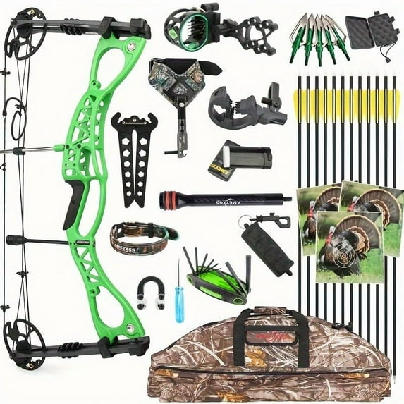 JUNXING M126 Compound Bow 0–70lbs , Hunting & Target Practice - Walmart.com