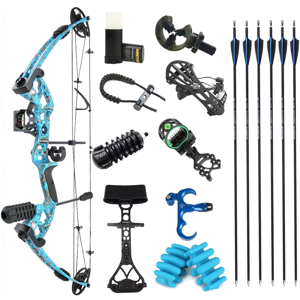 JUNXING M131 Archery Compound Bow Kit Arrows 30-55 Lbs Hunting ...