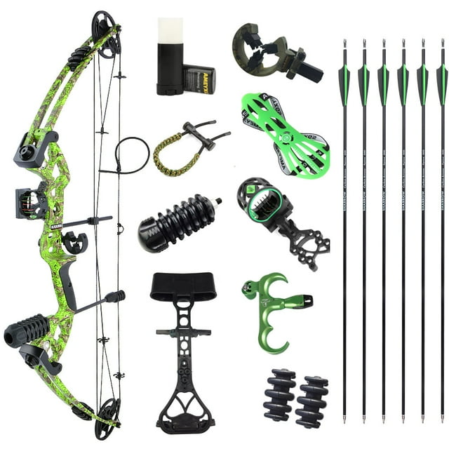 JUNXING M131 Archery Compound Bow Kit Arrows 30-55 Lbs Hunting ...