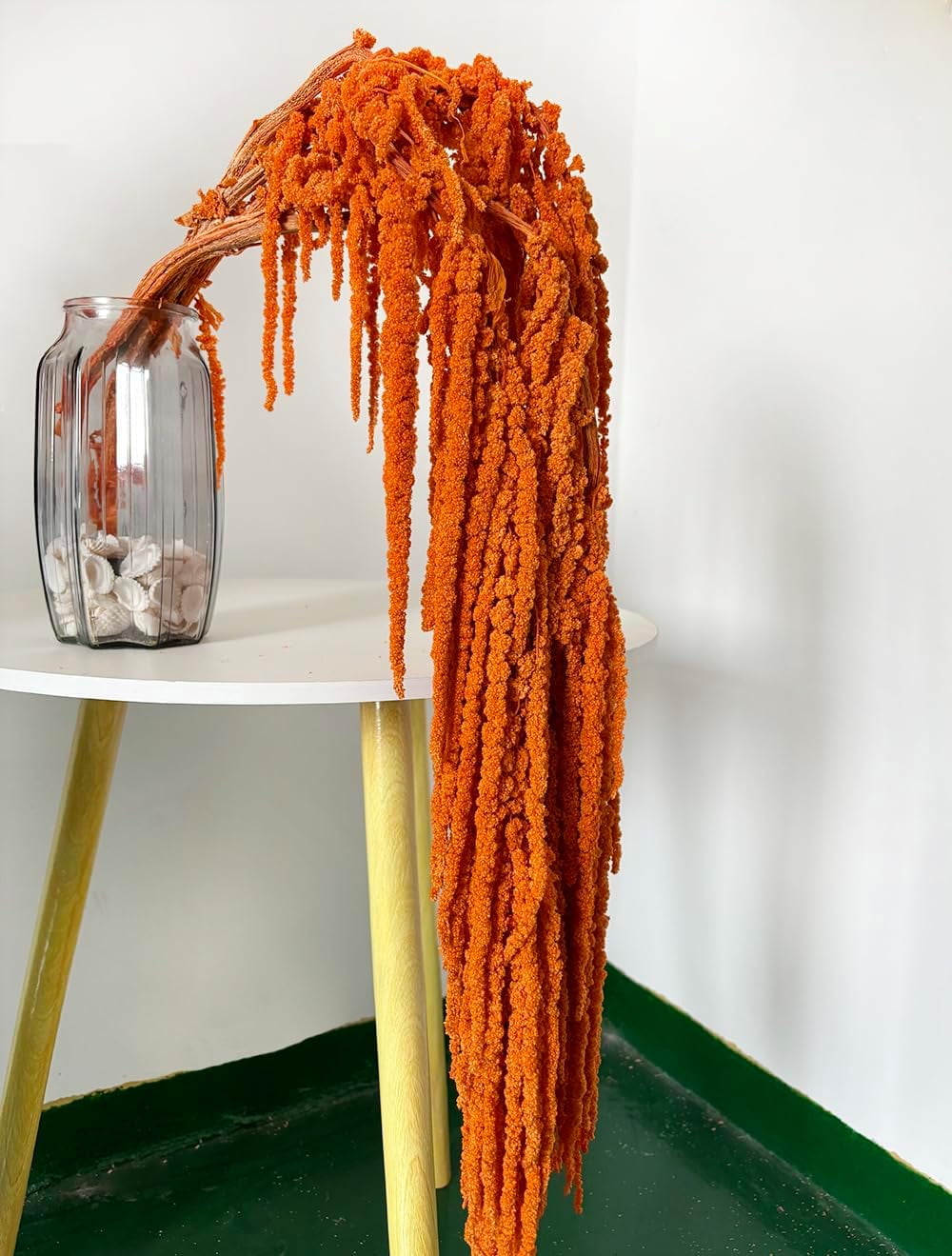 JUNY 5 Pieces Amaranthus Flower Dried Preserved Bleached Wisteria ...