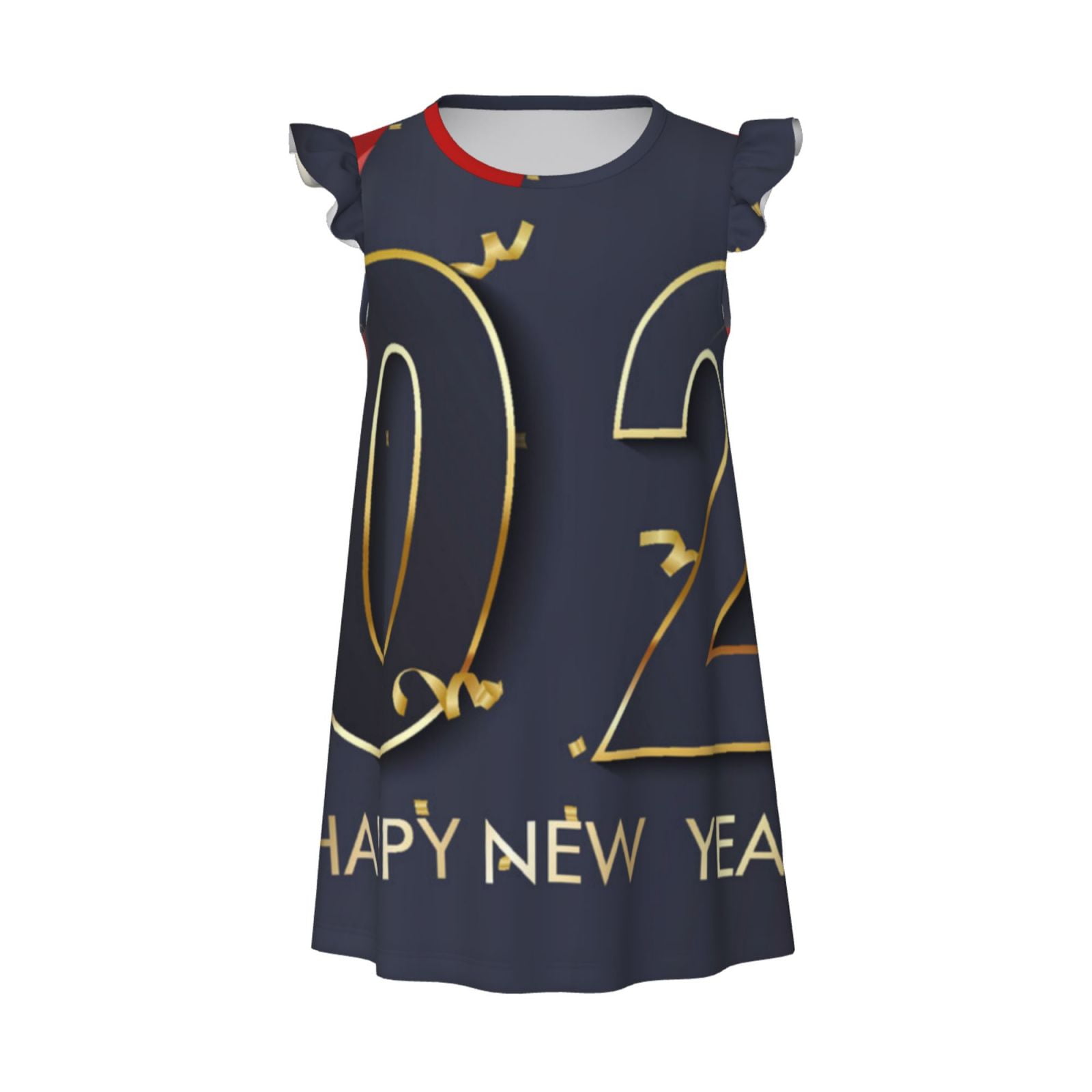 JUNZAN 2025 New Year 2 Print Girls Nightgown Pajamas - Soft Toddler ...