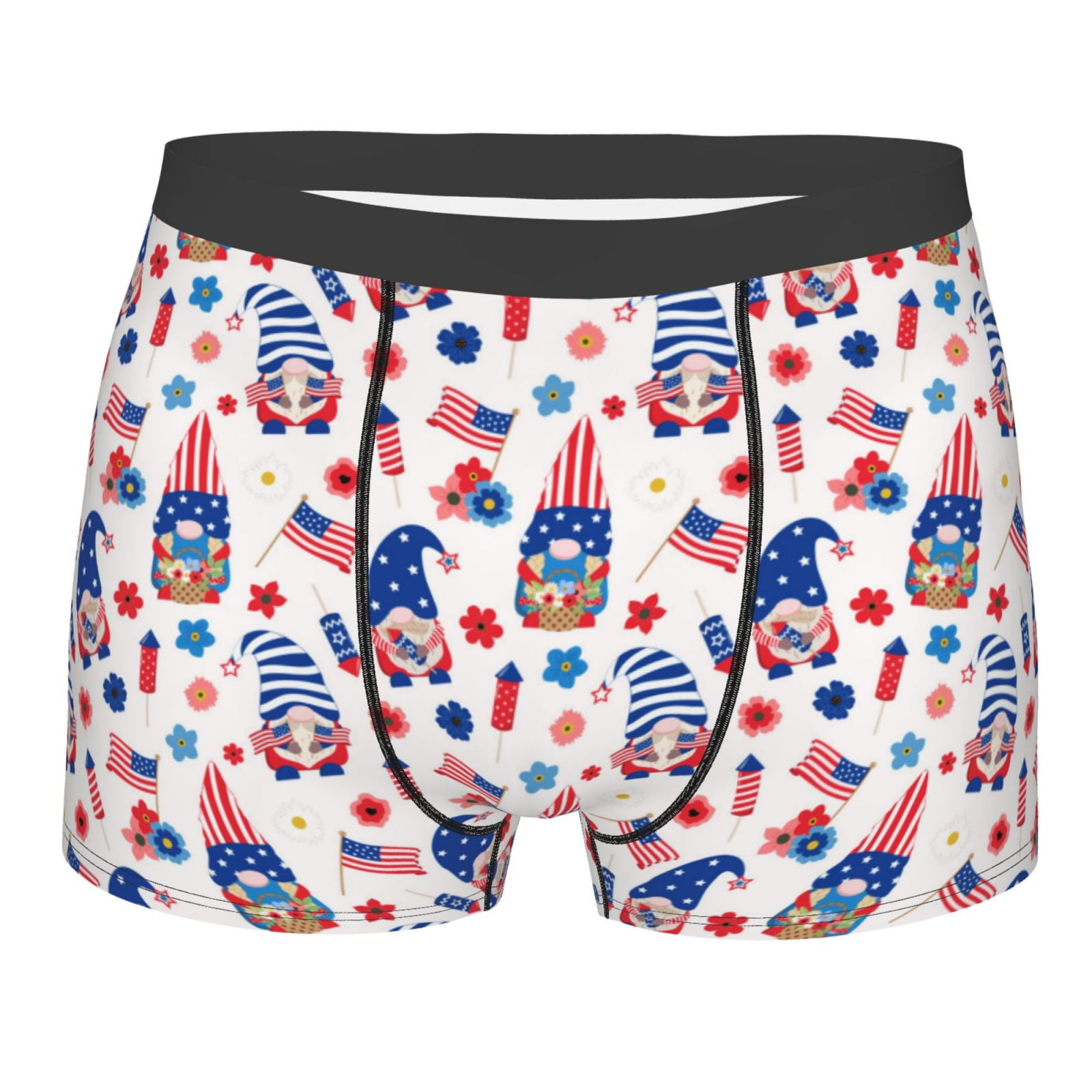 JUNZAN 4th Of July Mens Underwear Boxer Briefs for Men’s - Medium ...