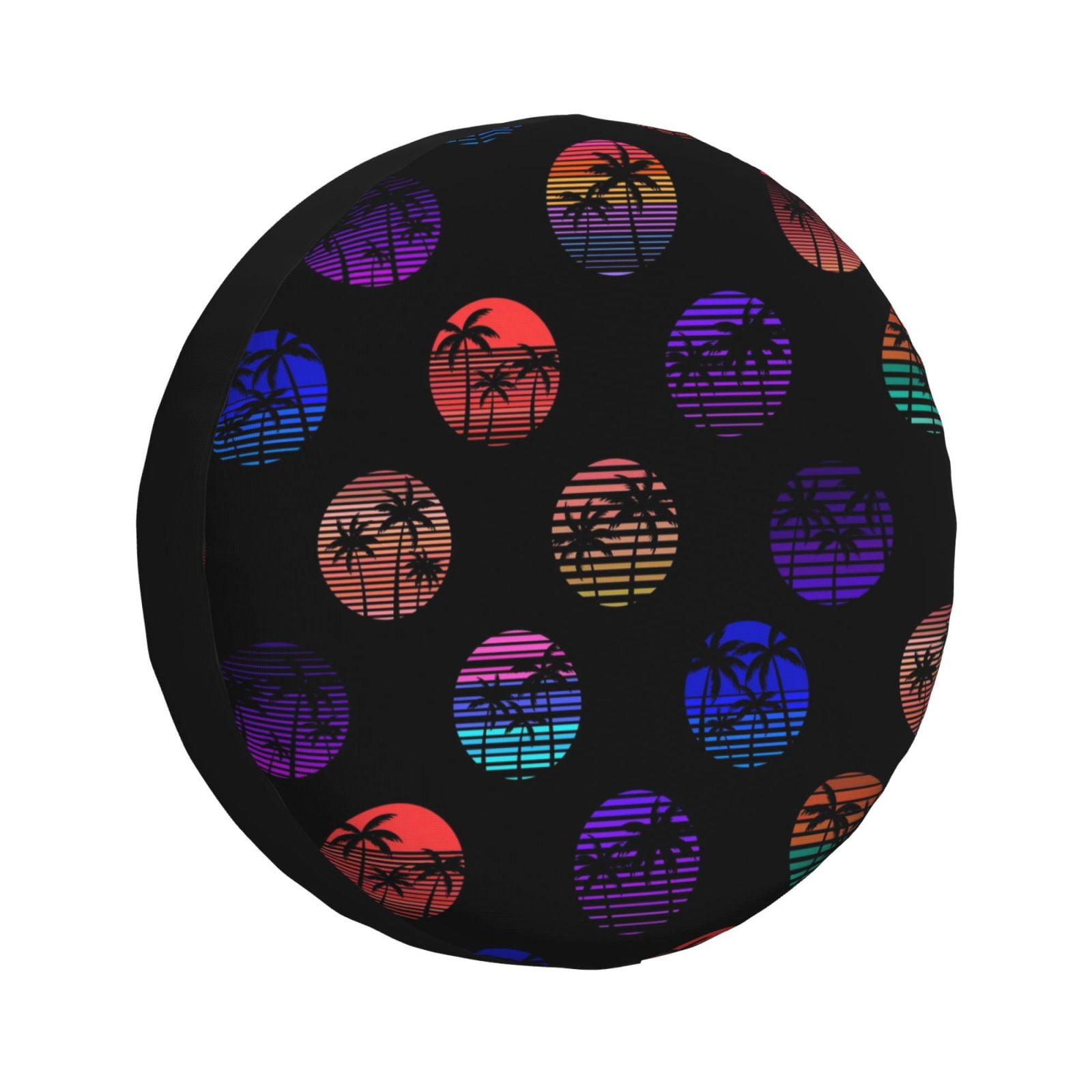 JUNZAN 80s Style Palm Trees Tire Cover Wheel Protector for Truck SUV ...