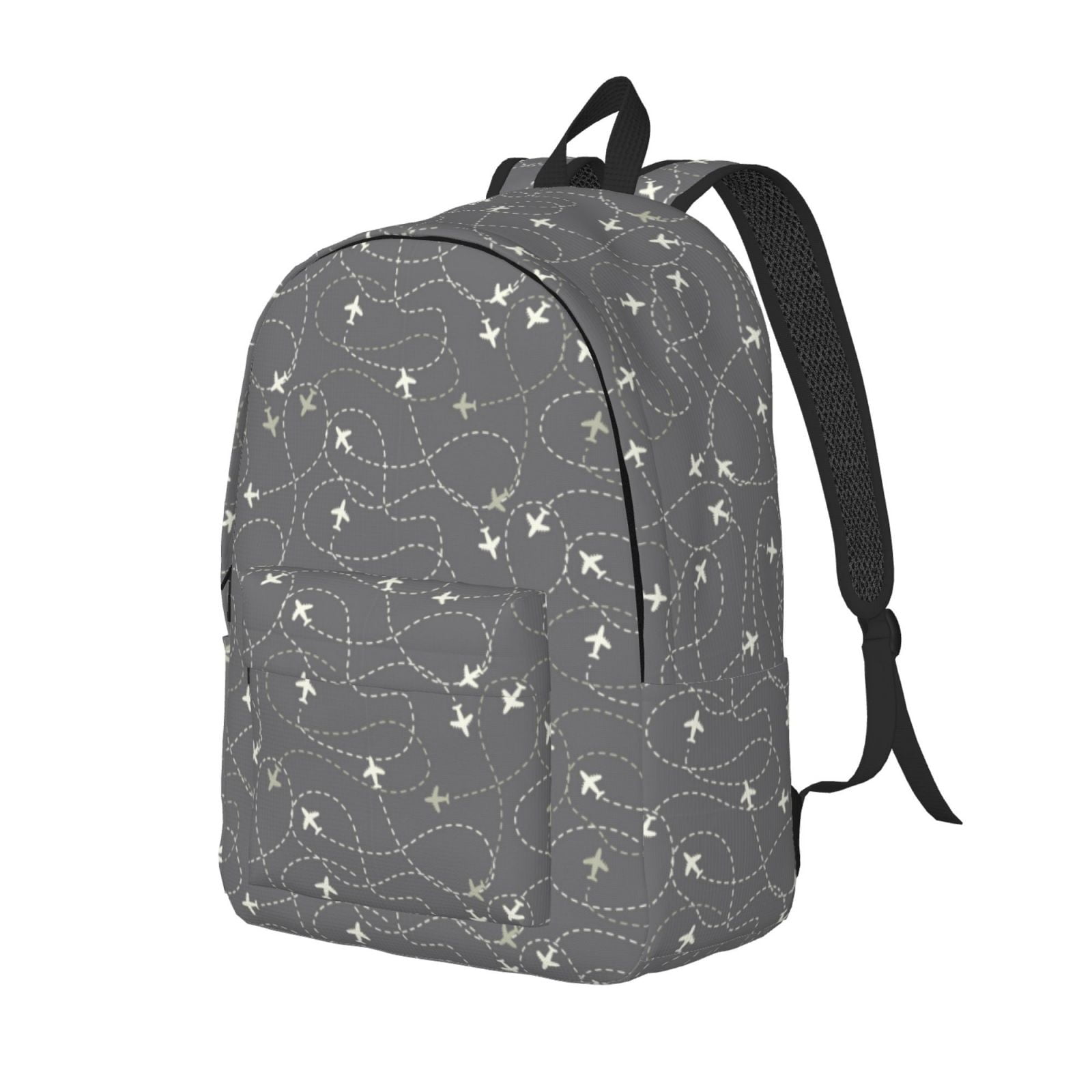 JUNZAN Airplane Routes Around The World Pattern Travel Laptop Backpack ...