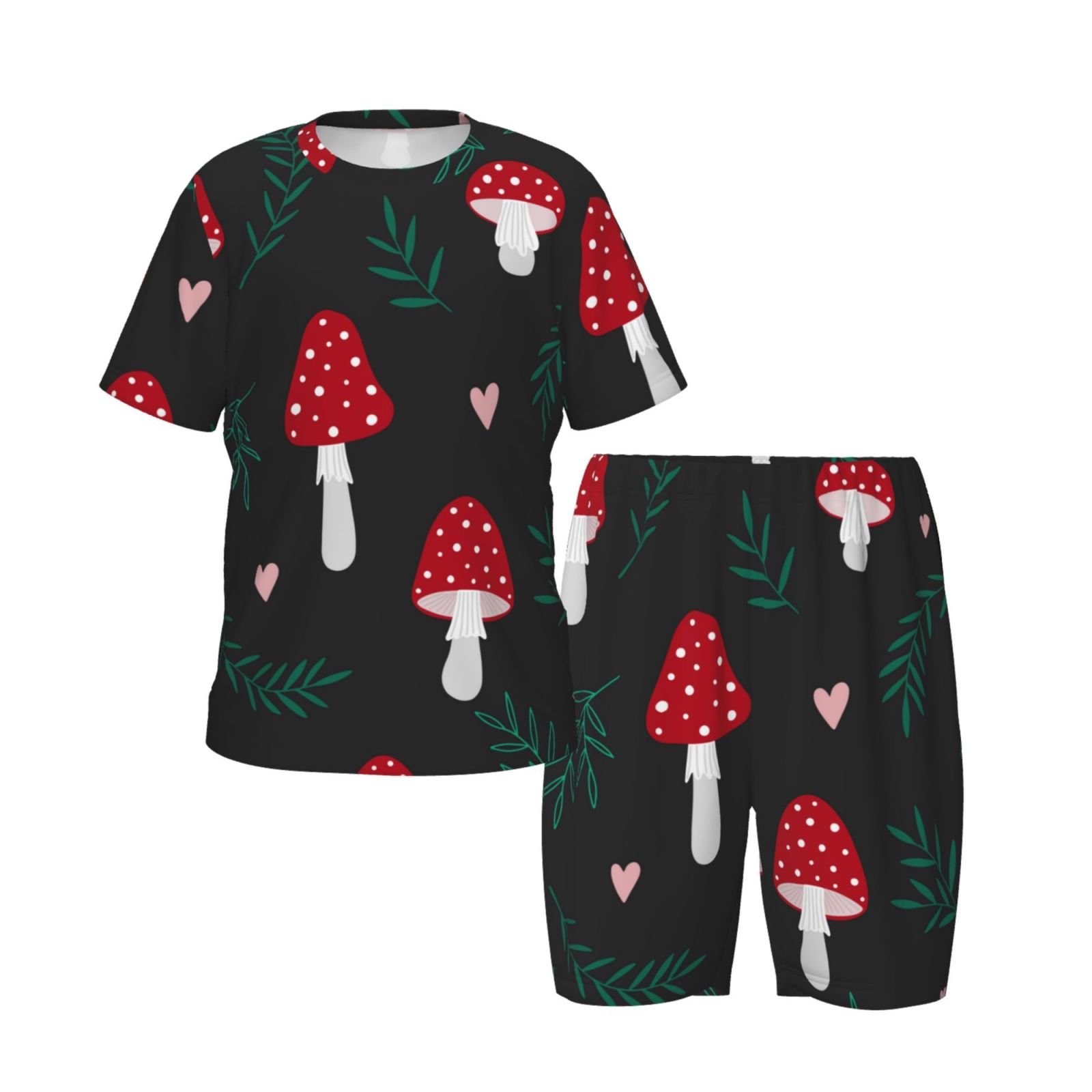 JUNZAN Amanita Mushroom for Boys Girls Pajama Sets Toddler Sleepwear ...
