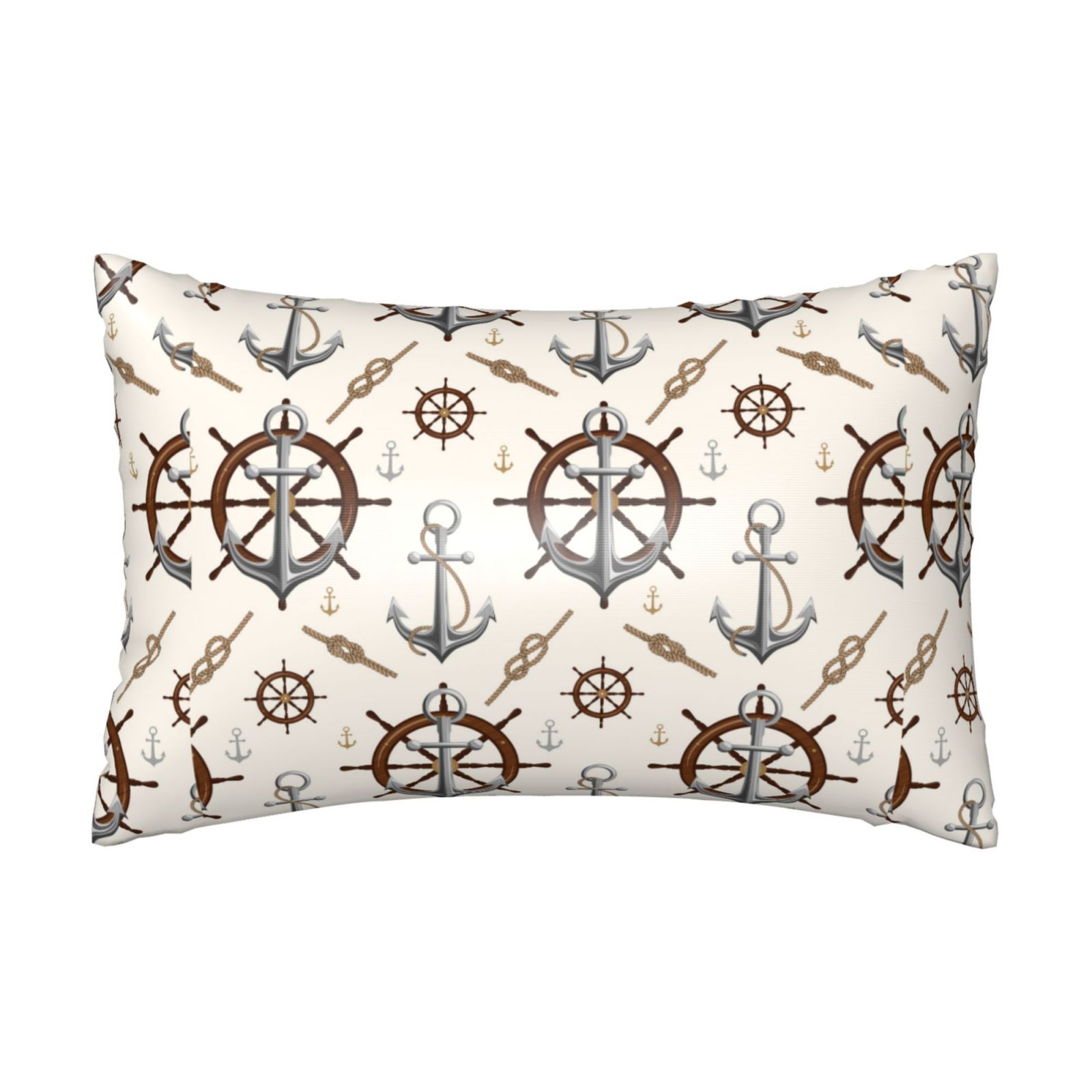 JUNZAN Anchor with Rope Silk Pillowcase for Hair and Skin,Cooling Sleep ...