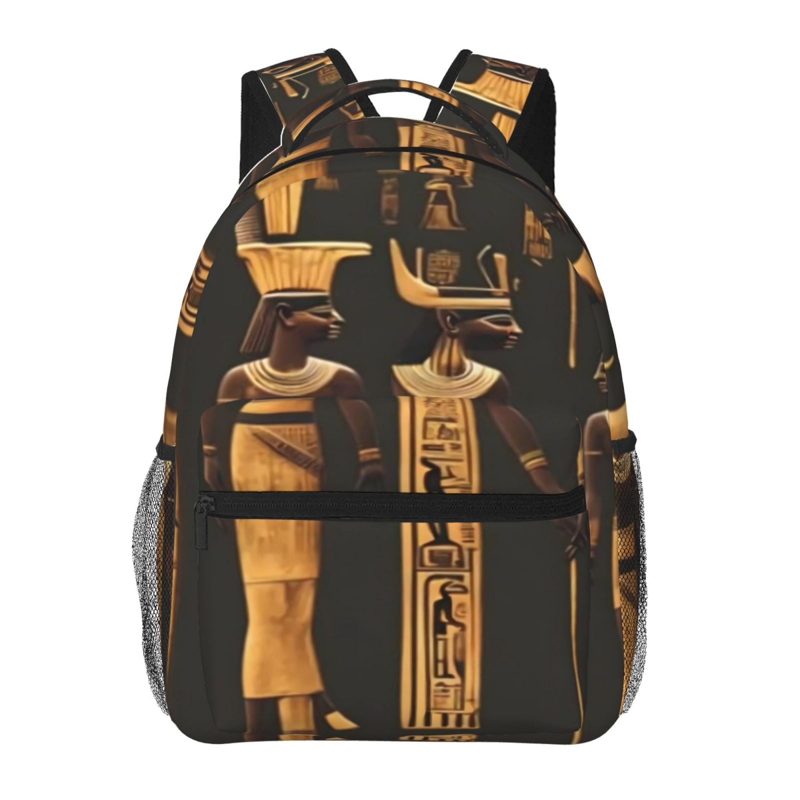 JUNZAN Ancient Egyptian Hieroglyph Pattern Casual Laptop Backpack for ...
