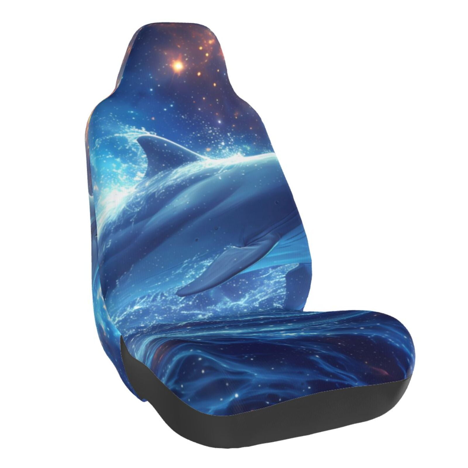 JUNZAN Beautiful Ocean Dolphin Pattern Seat Covers,Universal Fit Sedans ...