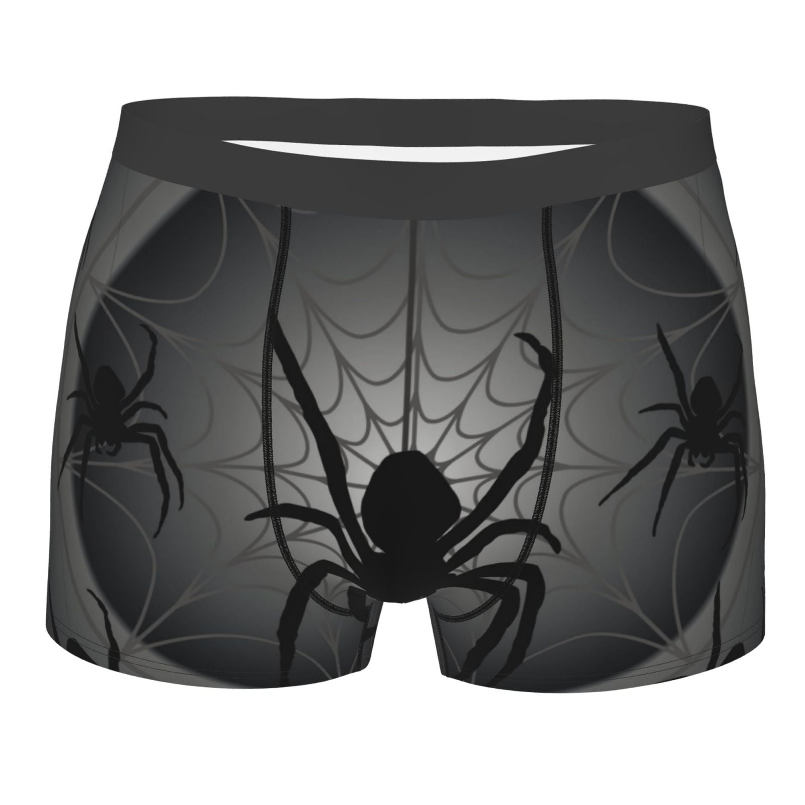 JUNZAN Black Spiders Mens Underwear Boxer Briefs for Men’s - Large ...