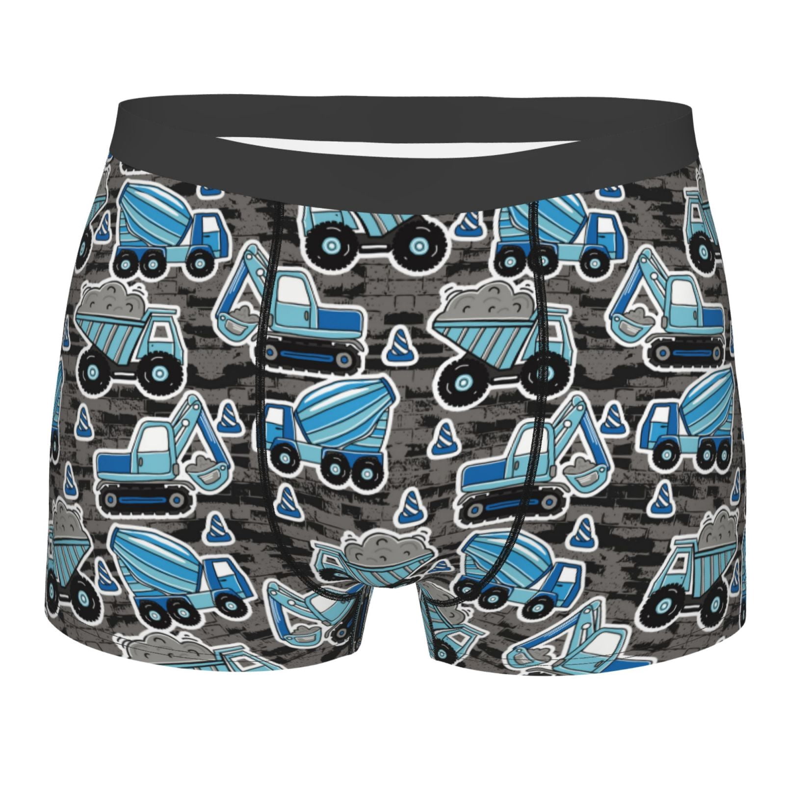 JUNZAN Blue Excavator Mens Underwear Boxer Briefs for Men’s - X-Large ...