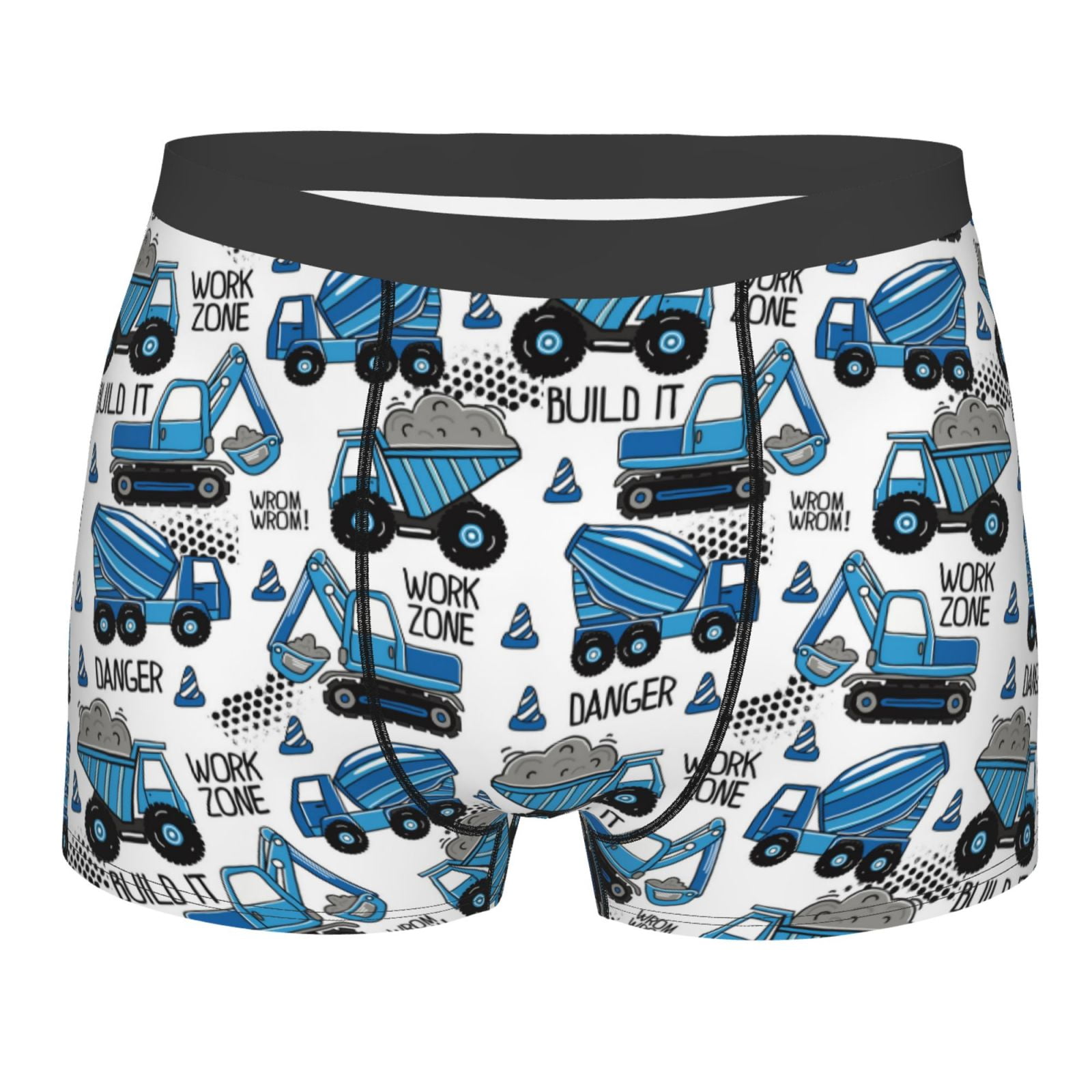 JUNZAN Blue Excavator Mens Underwear Boxer Briefs for Men’s - X-Large ...
