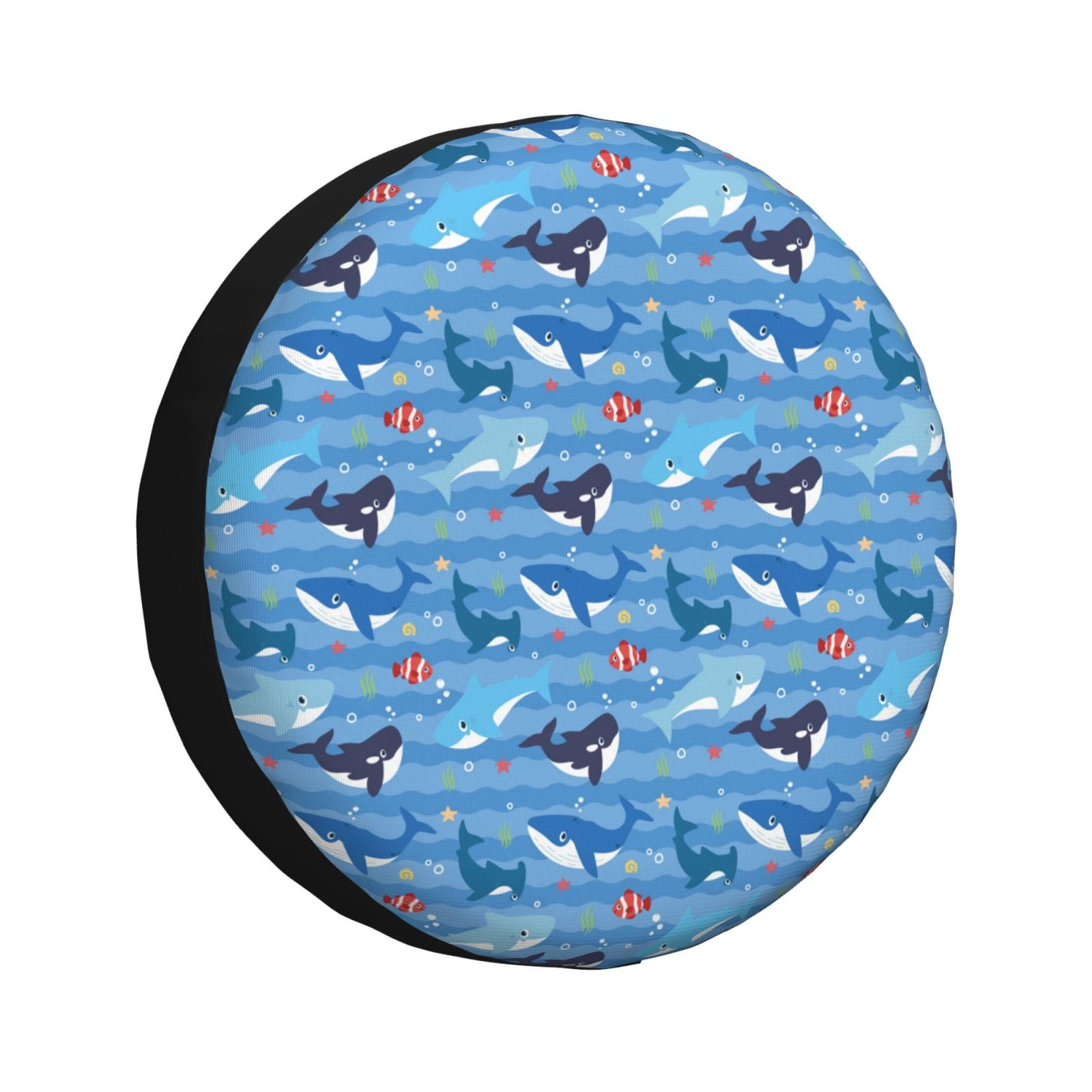 JUNZAN Blue Fish Tire Cover Wheel Protector for Truck SUV Trailer ...