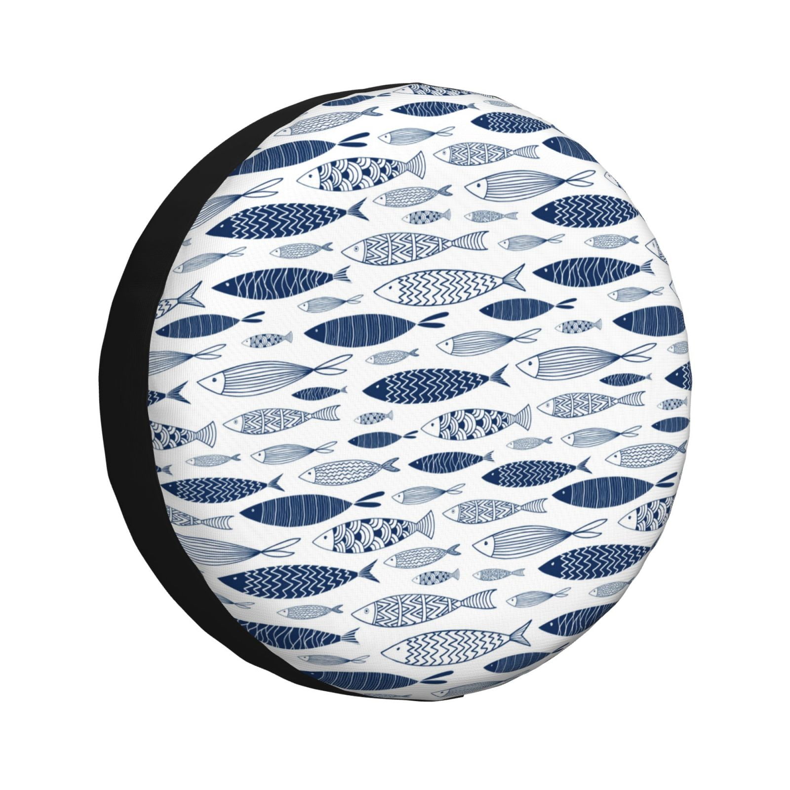 JUNZAN Blue Fish Tire Cover Wheel Protector for Truck SUV Trailer ...