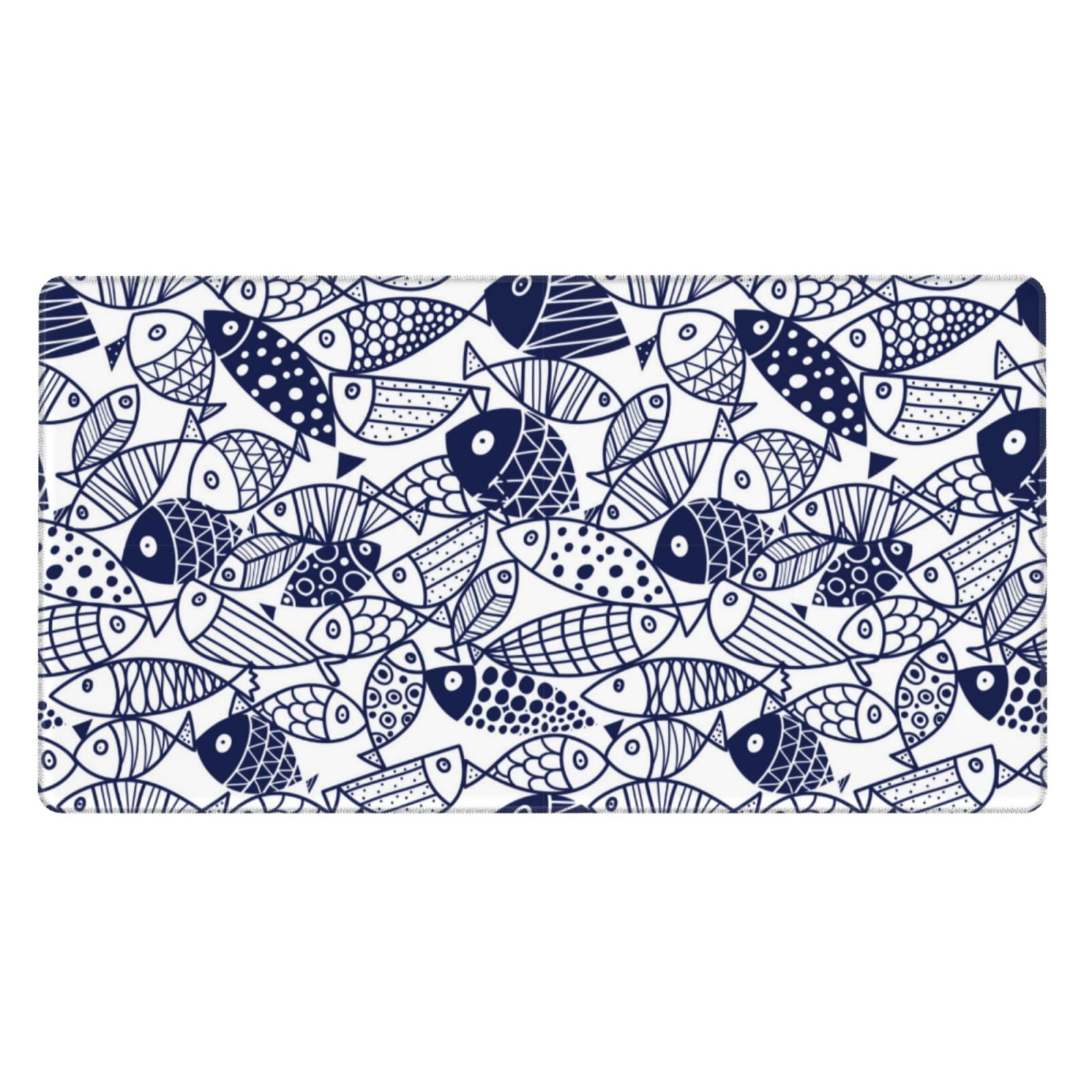 JUNZAN Blue Fish1 Extra Large Mouse Pad for Boys Girl Men Women Desktop Gaming,29.5" x 15.8 ...