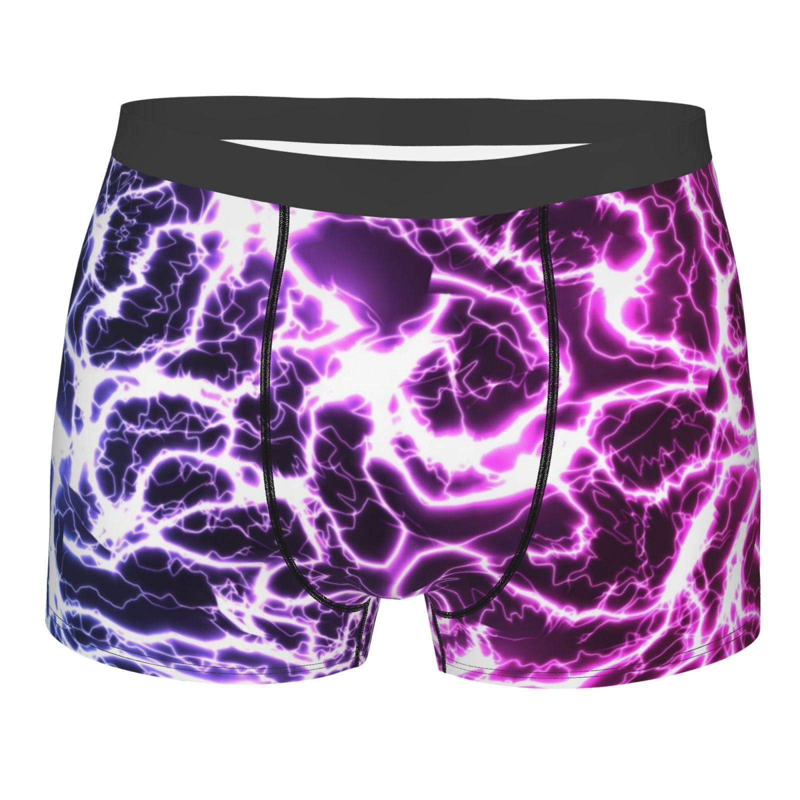 JUNZAN Blue Lightning Mens Underwear Boxer Briefs for Men’s-Large ...