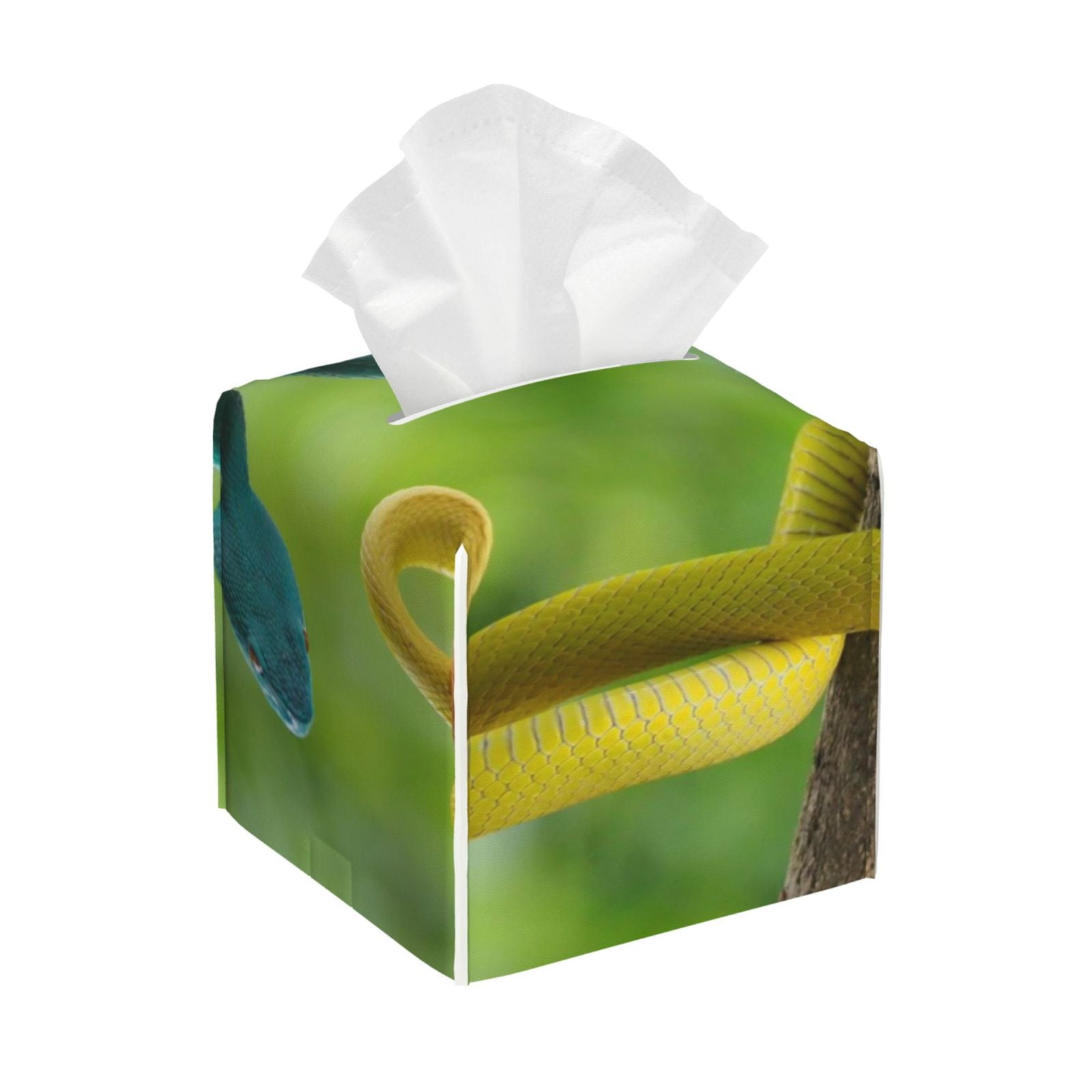 JUNZAN Blue Viper And Yellow Viper Snake for Tissue Box Cover Holder ...
