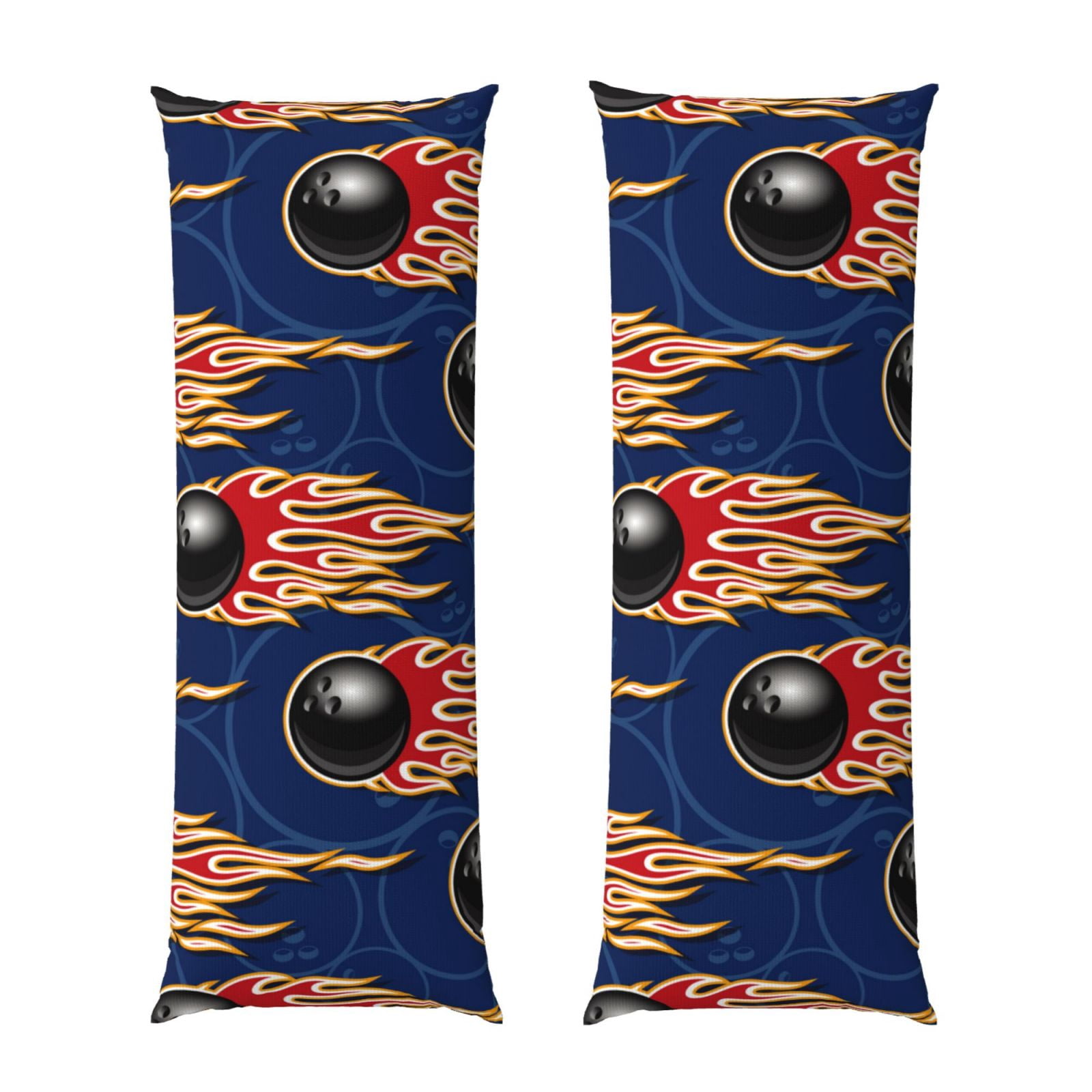 JUNZAN Body Pillow Cover Bowling Ball And Flame Throw Pillow Covers ...