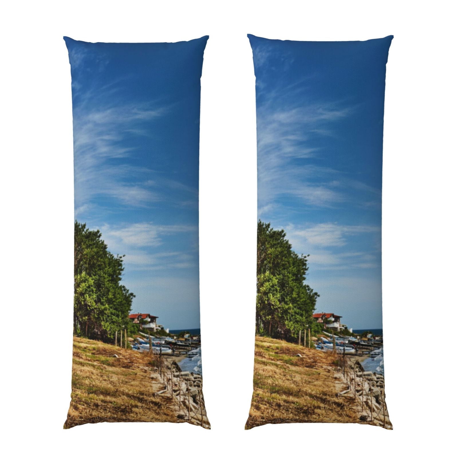 JUNZAN Body Pillow Cover Lighthous Throw Pillow Covers Long Pillow Case ...