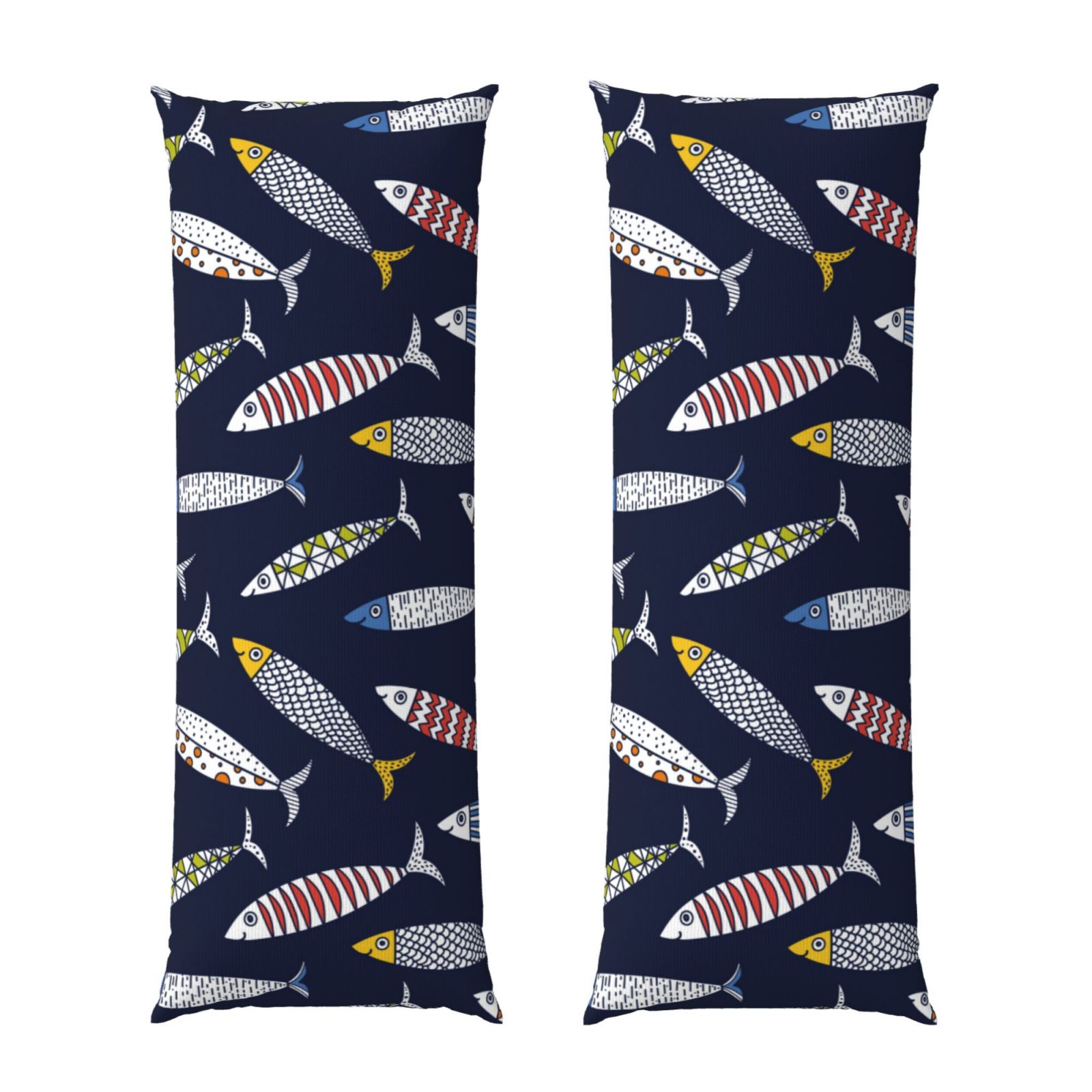 JUNZAN Body Pillow Cover Sardine Throw Pillow Covers Long Pillow Case ...
