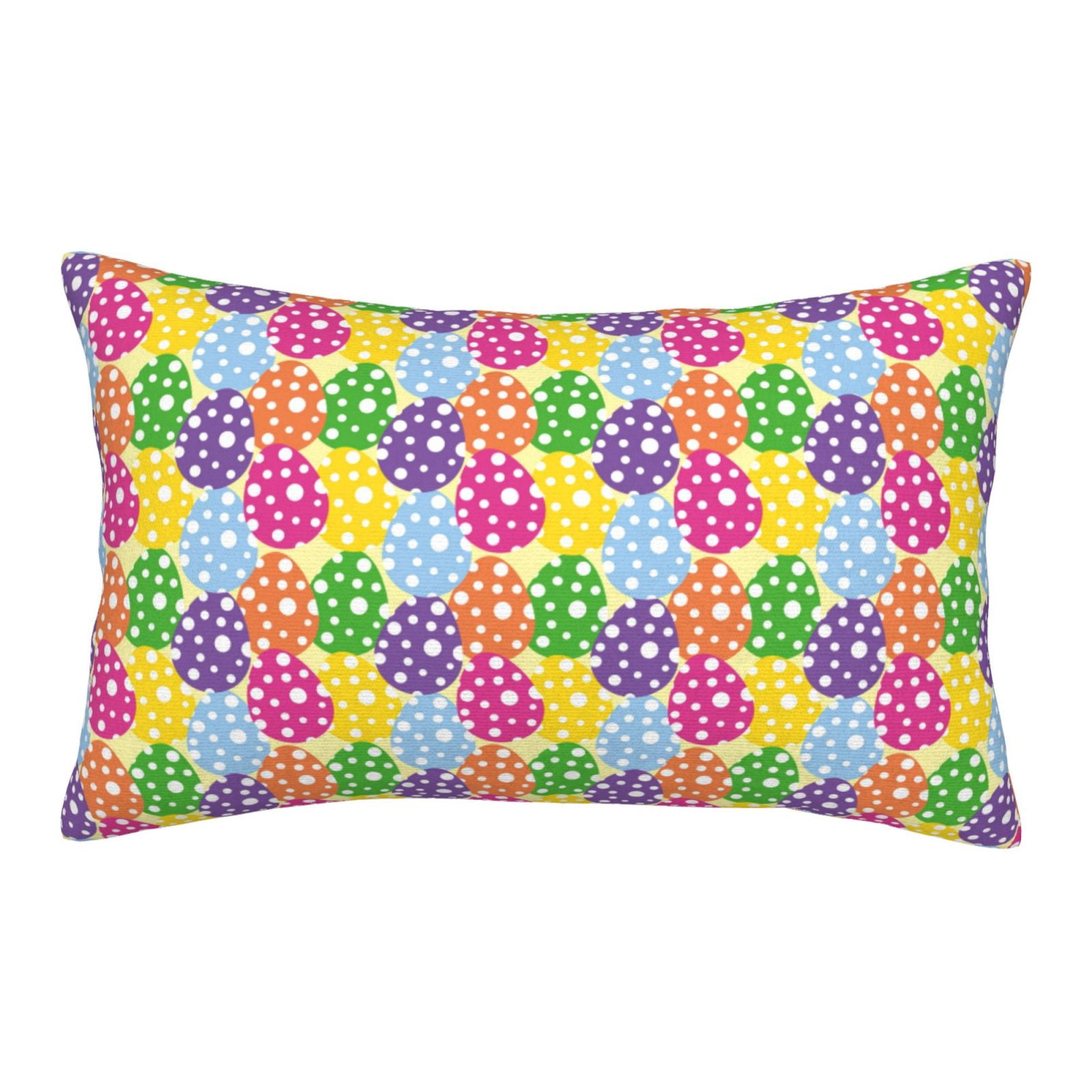 JUNZAN Bright and colorful easter eggs Pillow Cases Standard Size, with ...