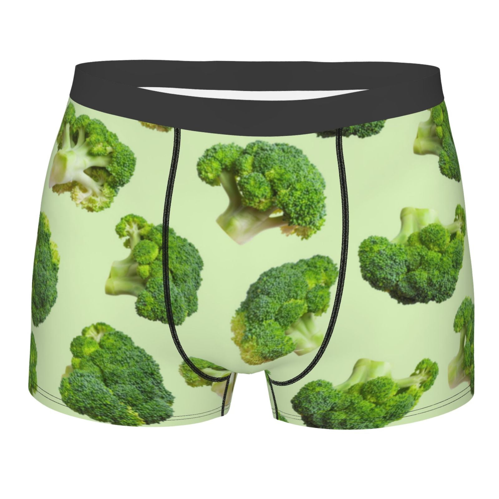 JUNZAN Broccoli 3 Mens Underwear Boxer Briefs for Men’s-Medium ...