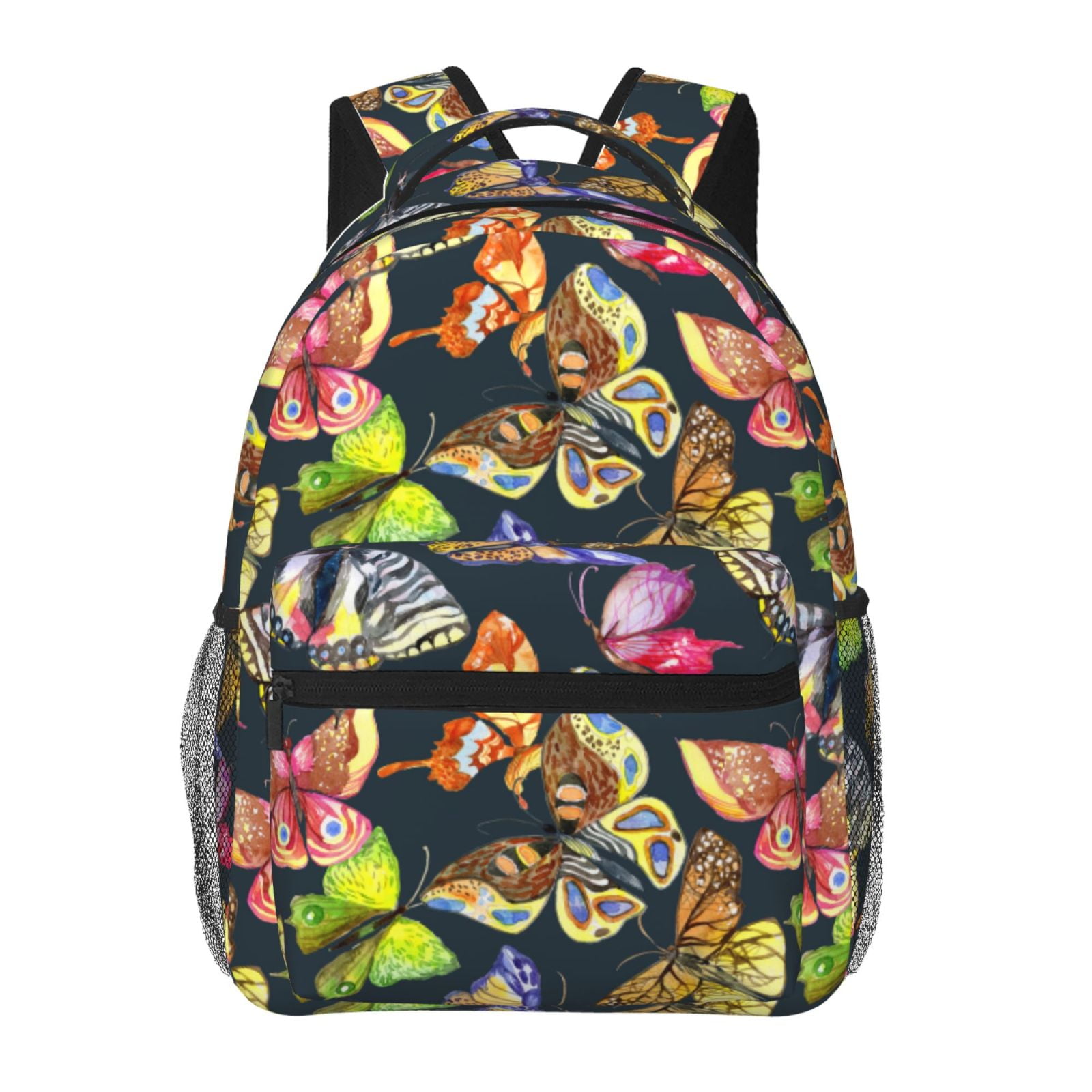 JUNZAN Butterfly Wild Insect Pattern Casual Laptop Backpack for Men ...