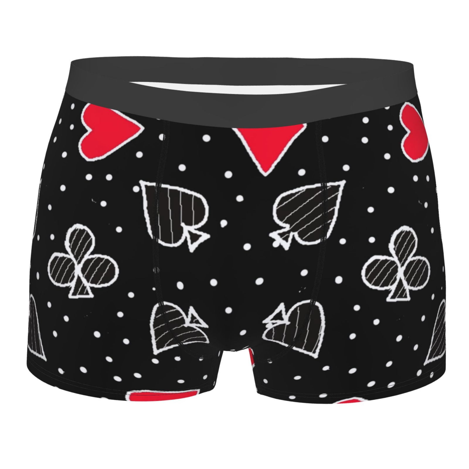JUNZAN Card Suits Mens Underwear Boxer Briefs for Men’s - Large ...