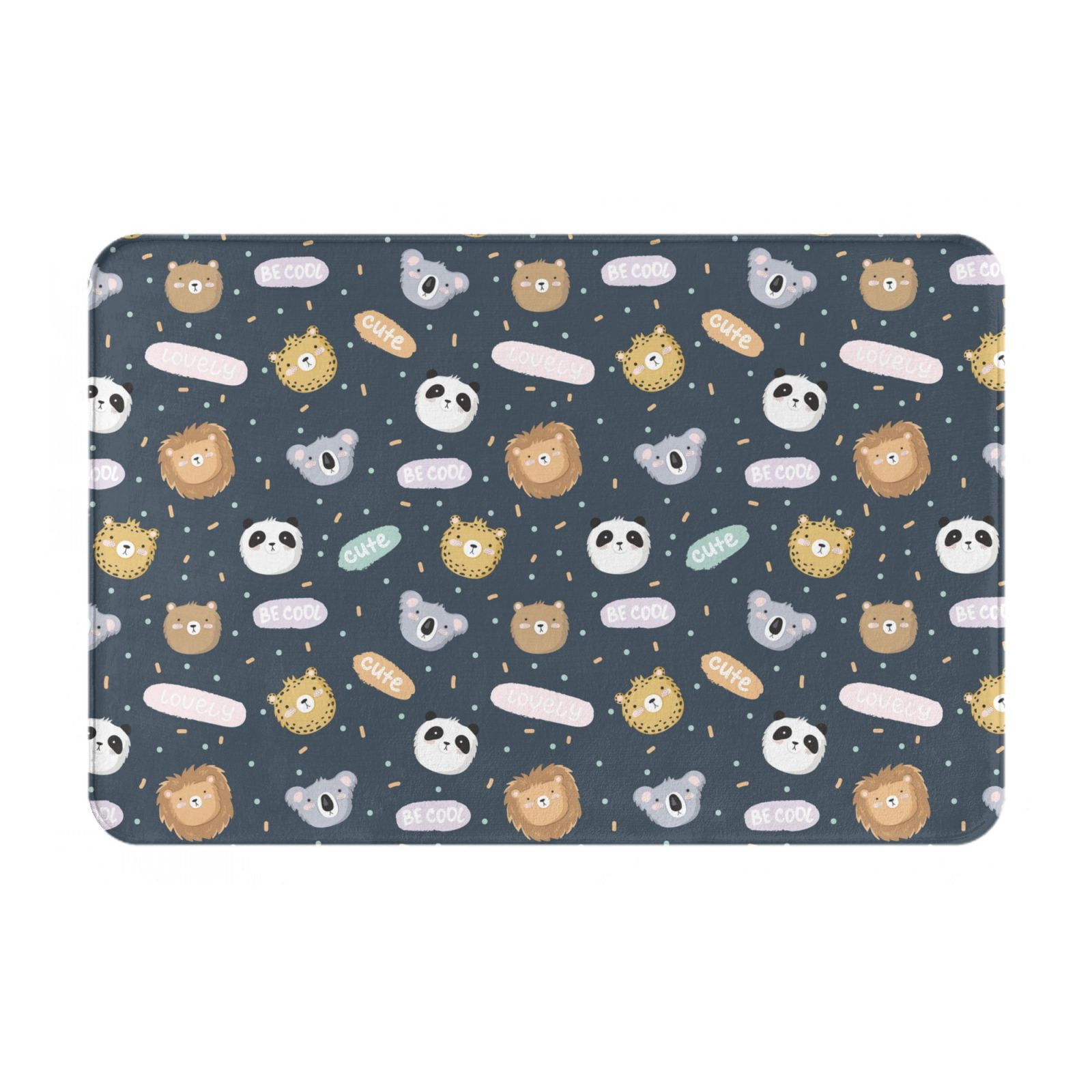 JUNZAN Cartoon Animals Custom Funny Welcome Doormat Personalized Door ...