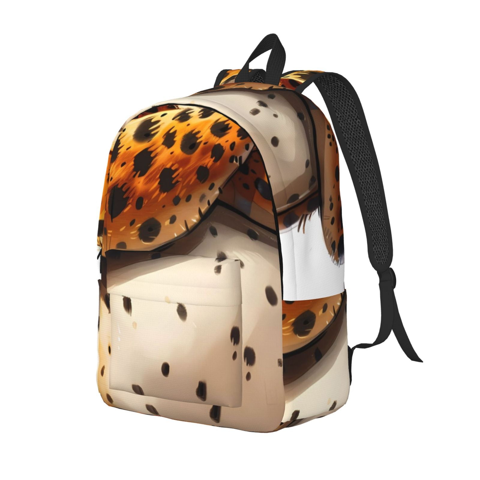JUNZAN Cartoon Cheetah With Attitude Pattern Travel Laptop Backpack for ...