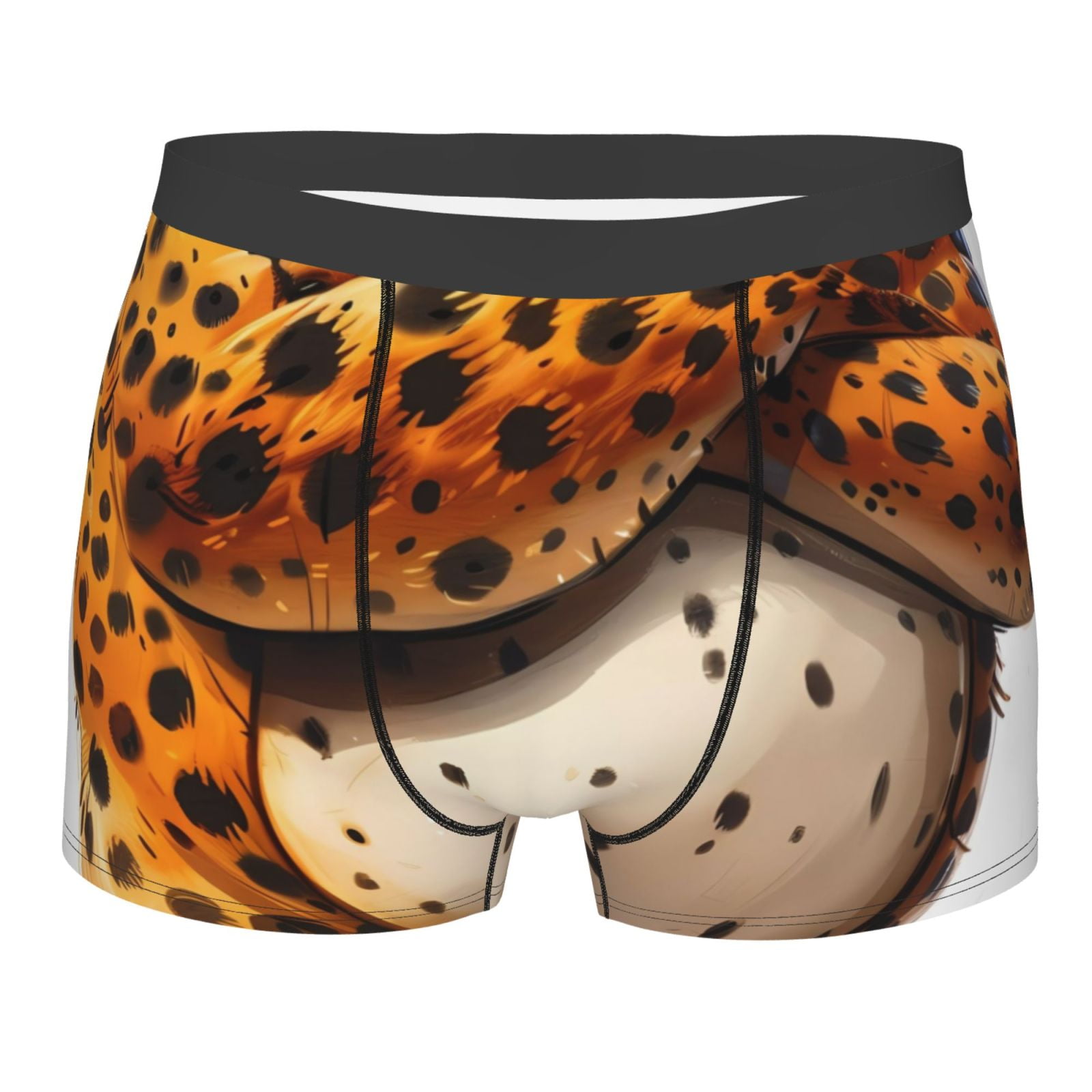 JUNZAN Cartoon Cheetah With Attitude Mens Underwear Boxer Briefs for ...