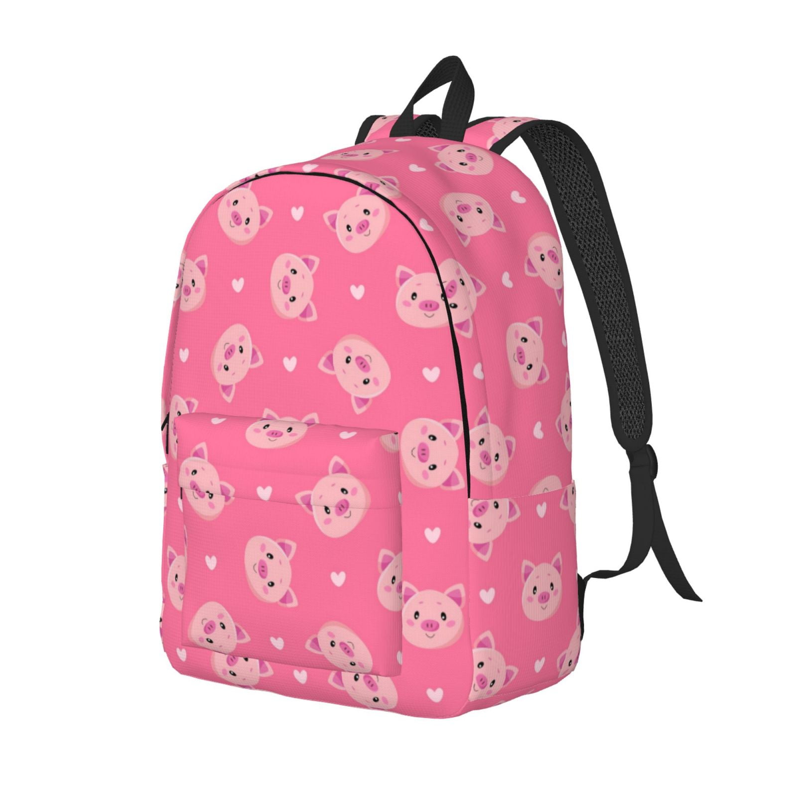 JUNZAN Cartoon Pigs and Hearts Pattern Travel Laptop Backpack for Men ...