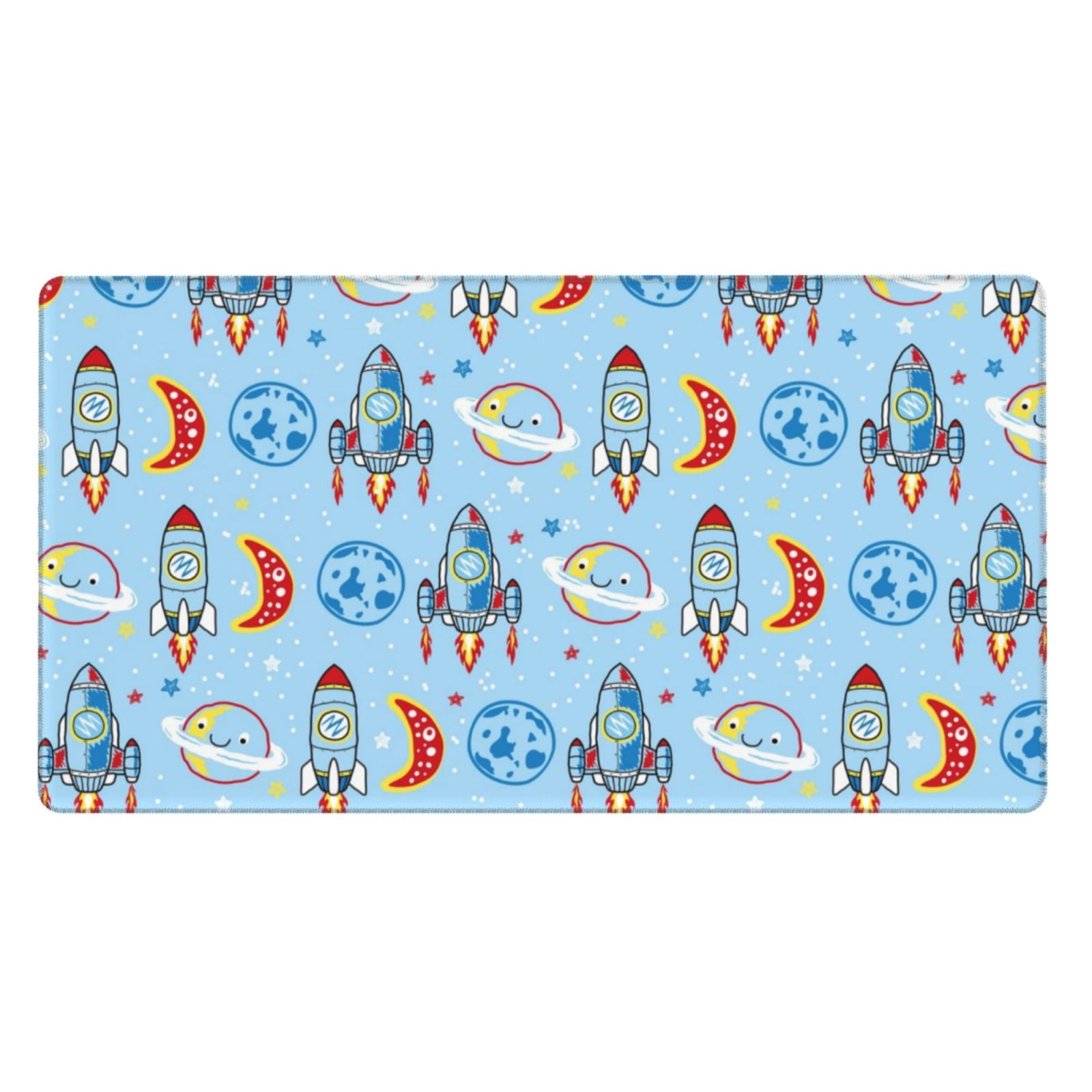 JUNZAN Cartoon Rocket With Space Extra Large Mouse Pad for Boys Girl ...