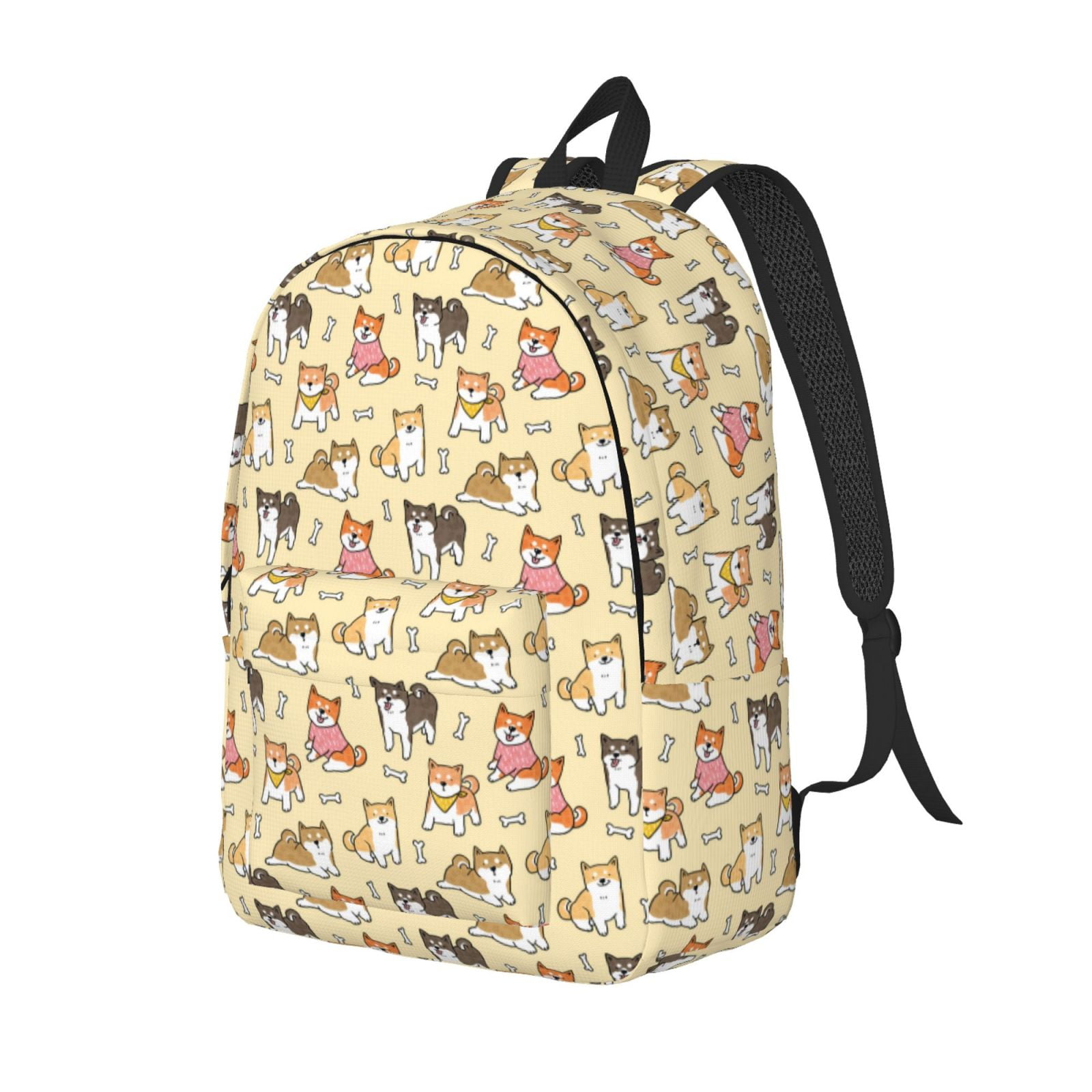 JUNZAN Cartoon Shiba Inu Dog Pattern Travel Laptop Backpack for Men ...