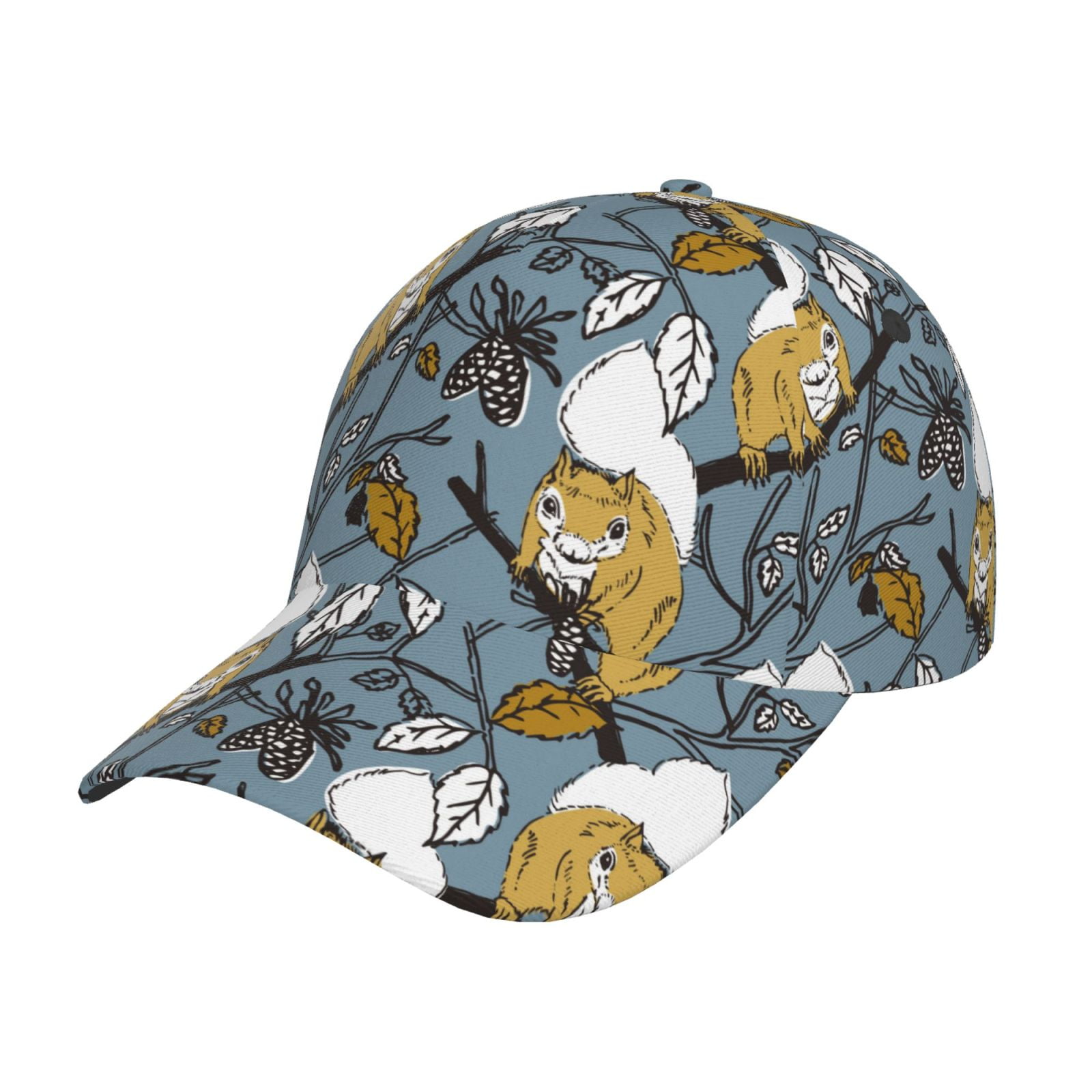JUNZAN Cartoon Squirrel on Branch Print Baseball Cap,Unisex Sports Cap ...