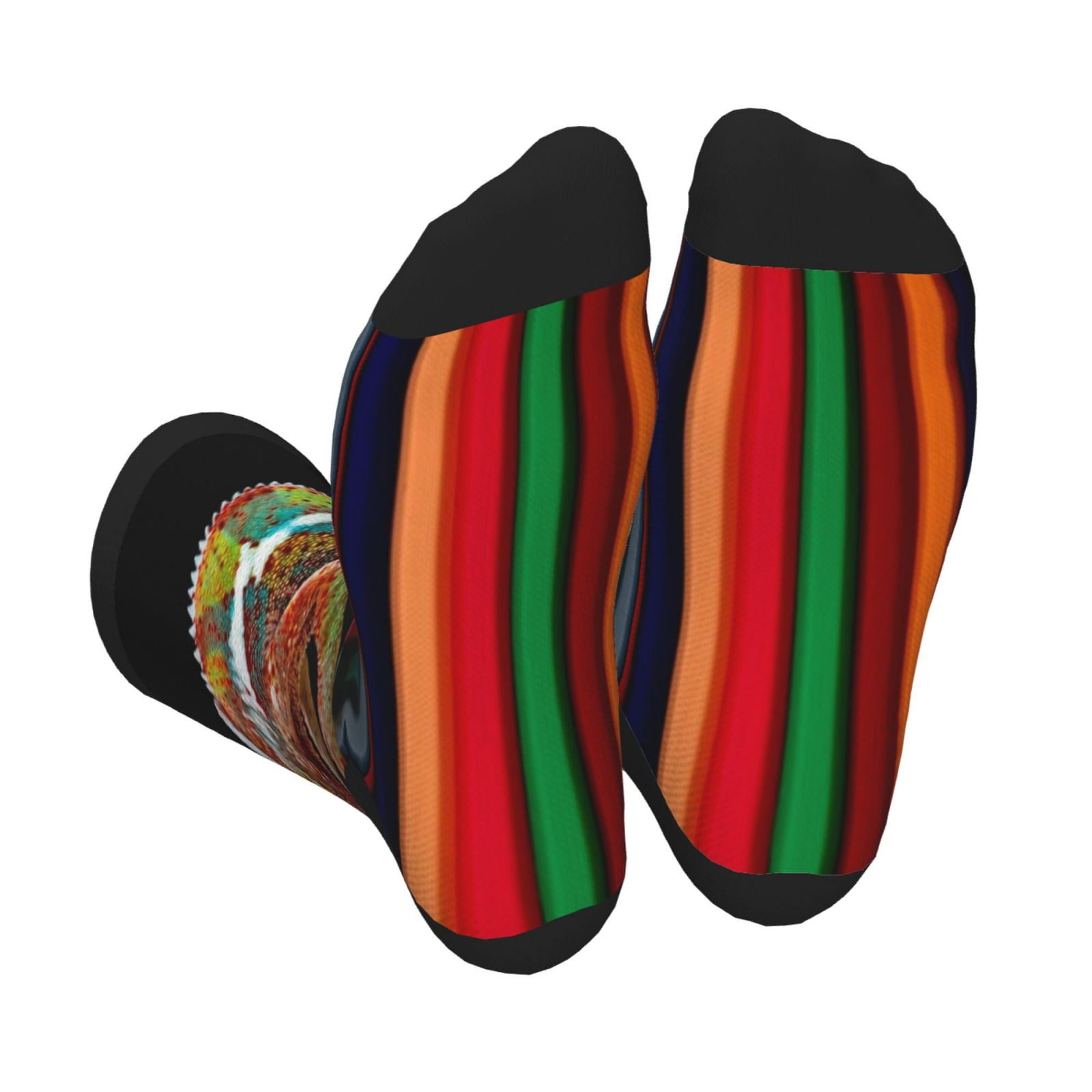 JUNZAN Chameleon Panther On Colored Pencils Design Fun Novelty Knee ...