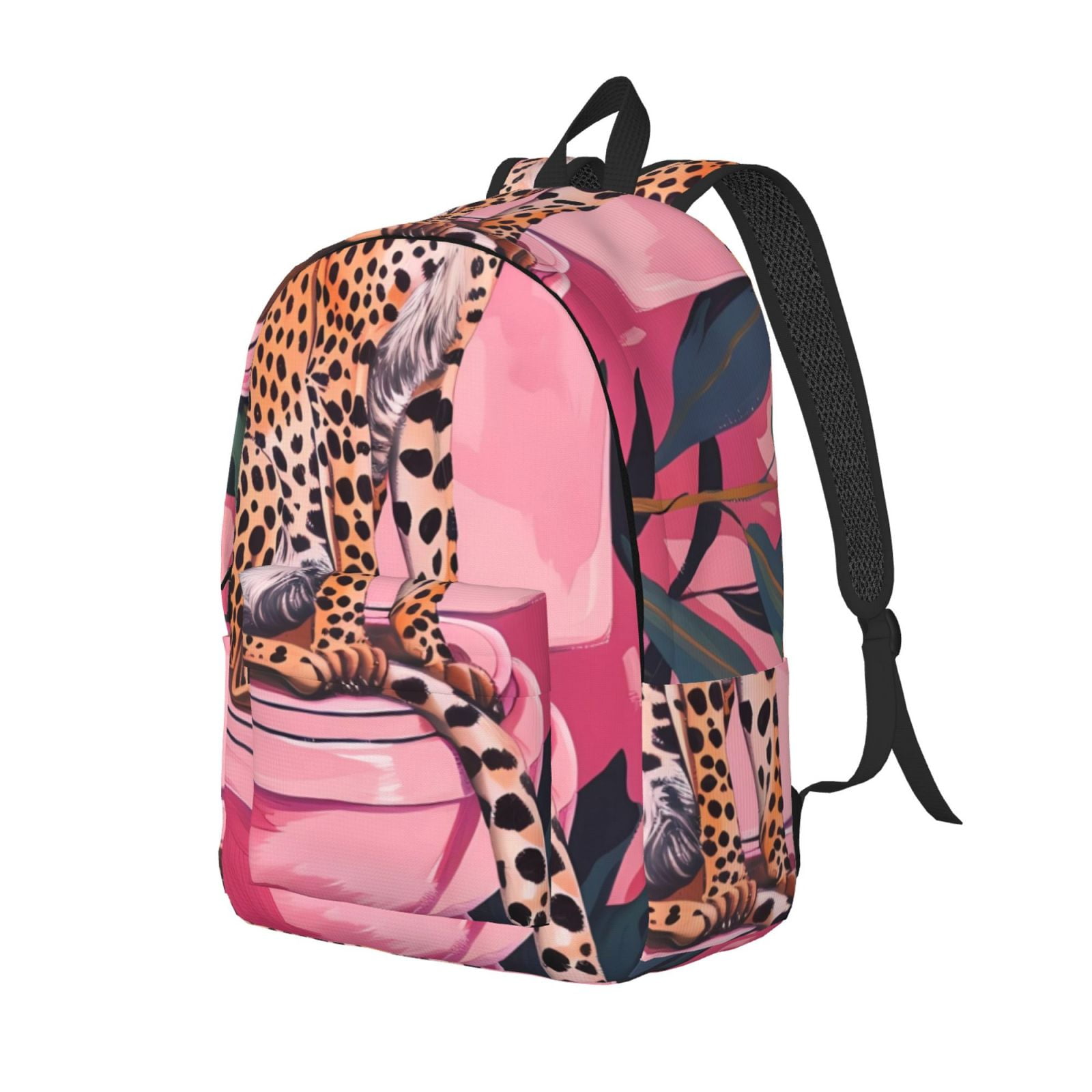 JUNZAN Cheetah On Toilet Humor Art Pattern Travel Laptop Backpack for ...
