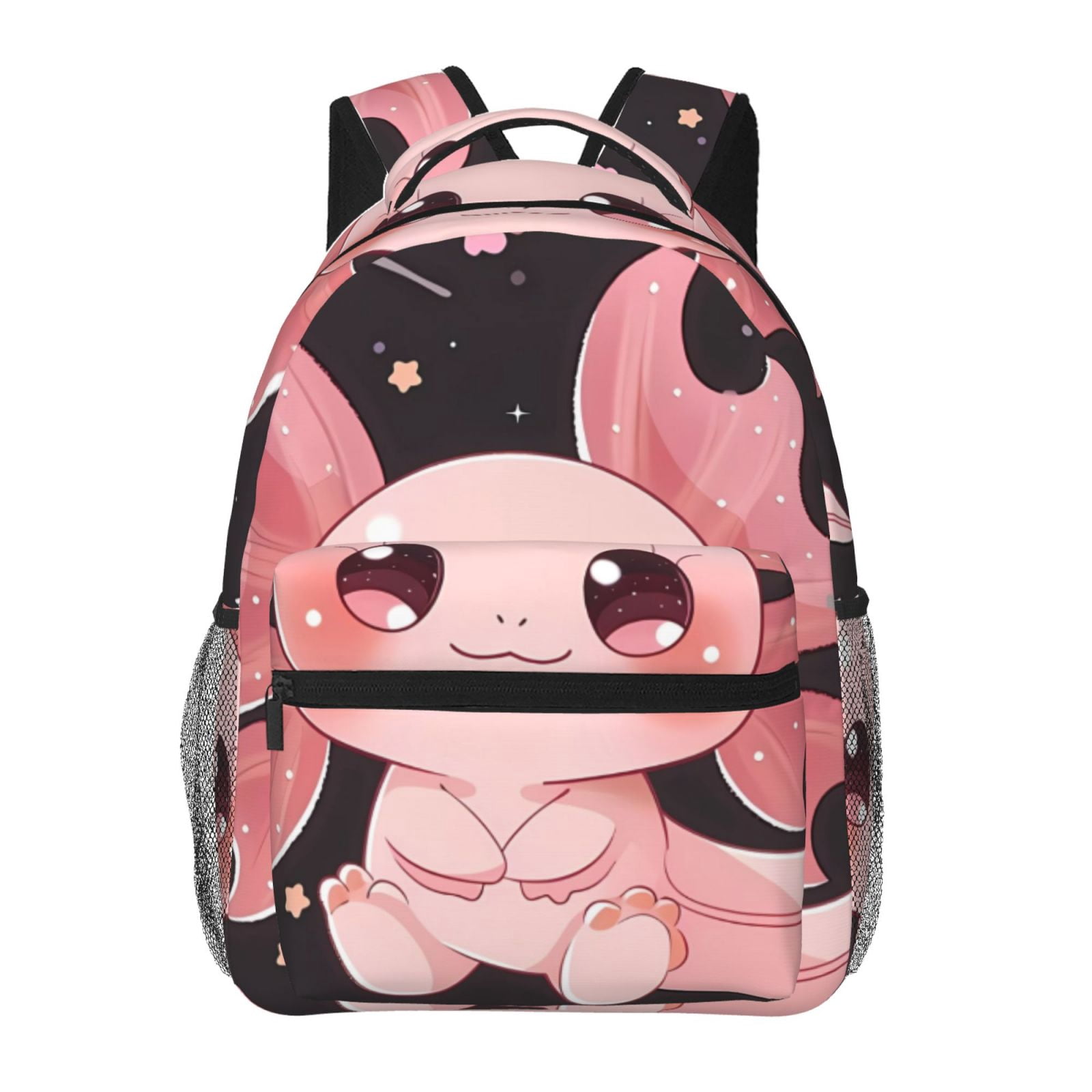 JUNZAN Chibi Axolotl Sakura Fantasy Pattern Casual Laptop Backpack for ...