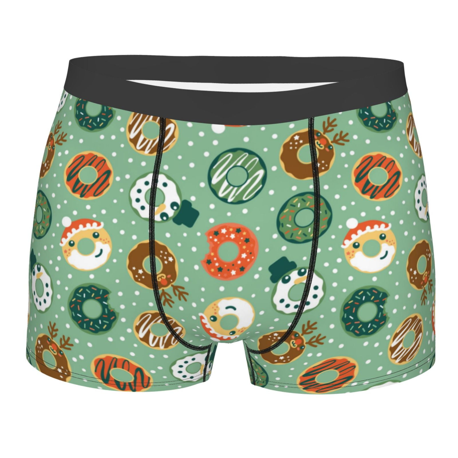 JUNZAN Christmas Donuts Mens Underwear Boxer Briefs for Men’s - Small ...