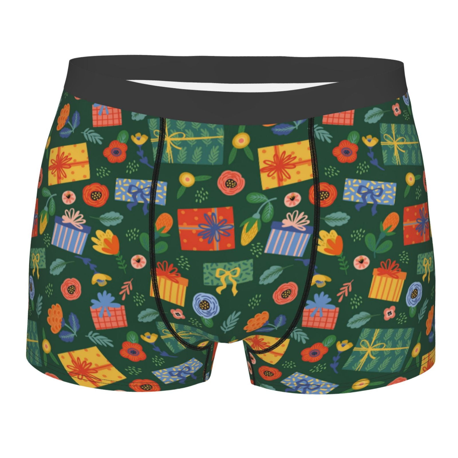 JUNZAN Christmas Gift Mens Underwear Boxer Briefs for Men’s - Medium ...