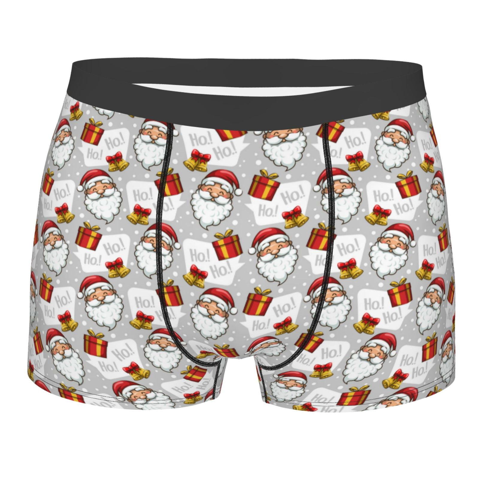 JUNZAN Christmas Santa Claus Mens Underwear Boxer Briefs for Men’s ...