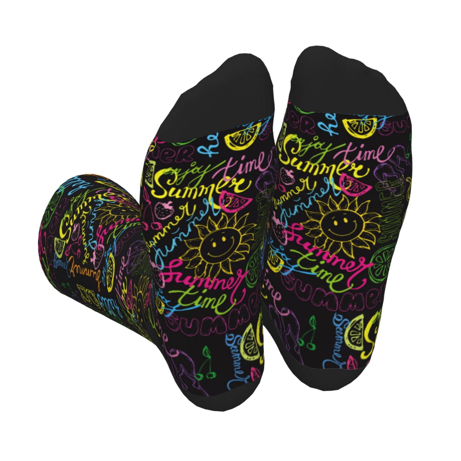 JUNZAN Color Summer Design Fun Novelty Knee Warmer High Socks - Walmart.com