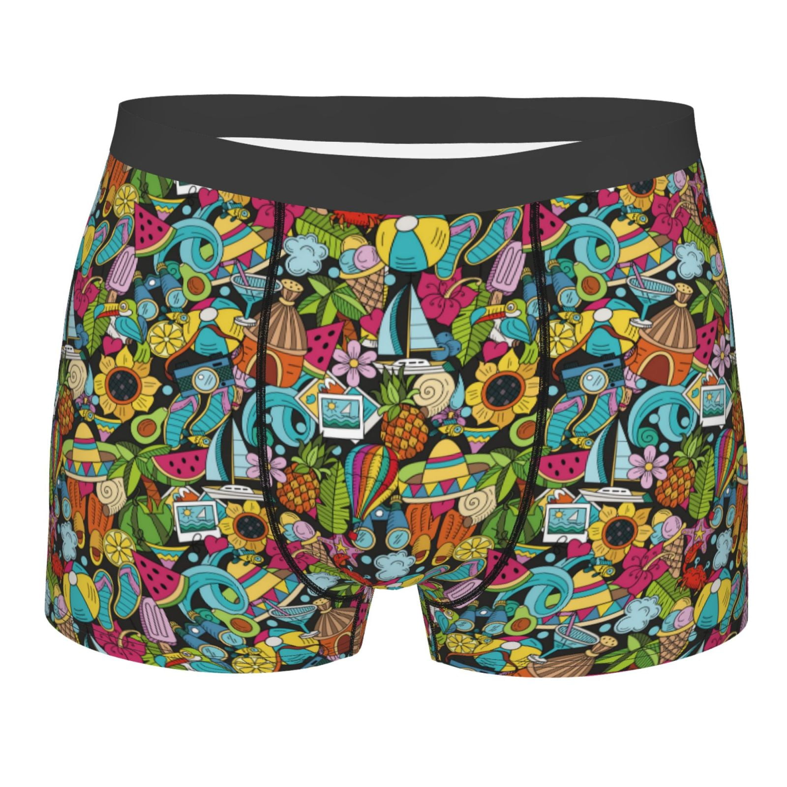 JUNZAN Color Summer Mens Underwear Boxer Briefs for Men’s - Medium ...