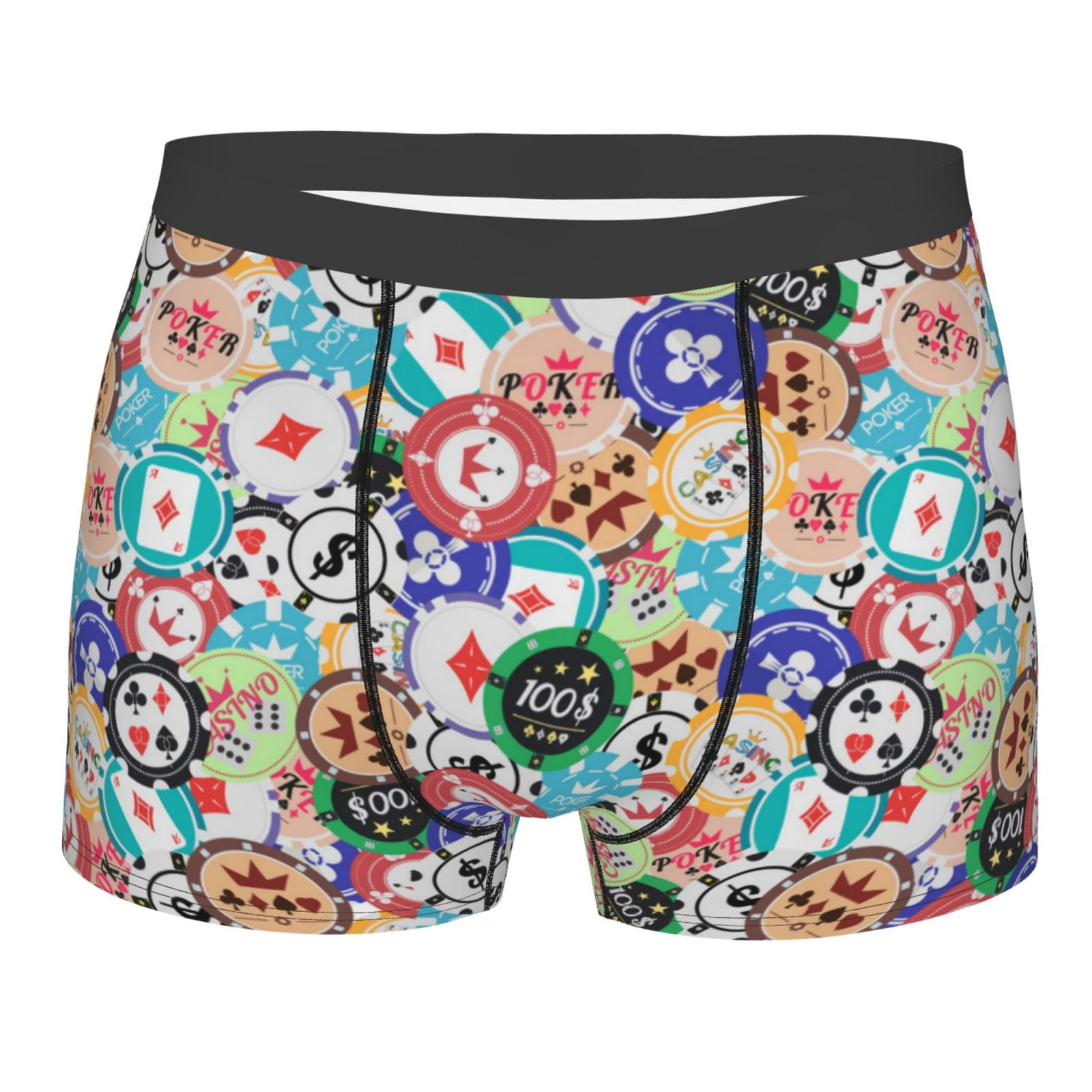 JUNZAN Colored Casino Chips Mens Underwear Boxer Briefs for Men’s ...