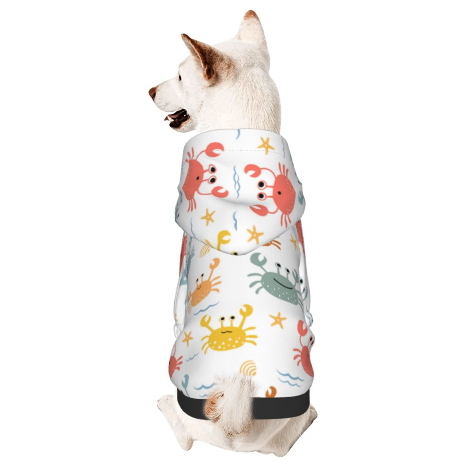 JUNZAN Colorful Crabs Dog Hoodie Puppy Sweater Sweatshirt,Cold Weather ...