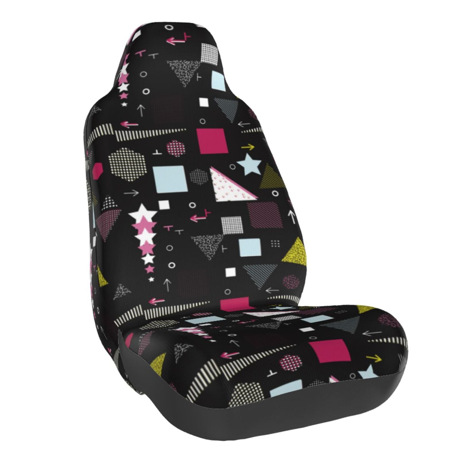 JUNZAN Colorful Geometry Pattern Seat Covers,Universal Fit Sedans,Cars ...