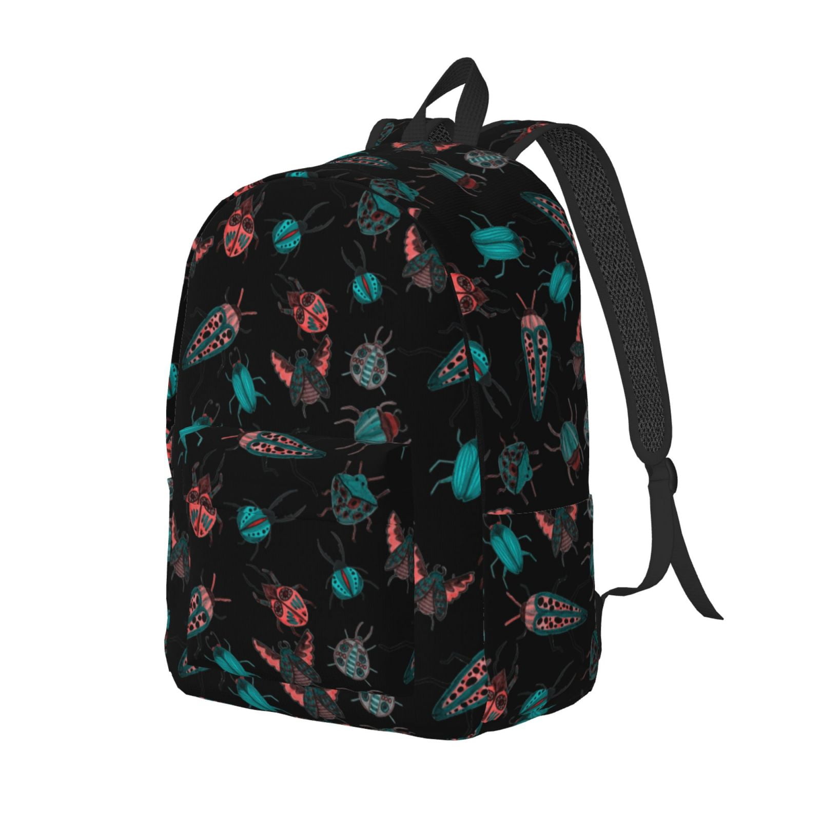 JUNZAN Colorful Insect Pattern Travel Laptop Backpack for Men Women ...