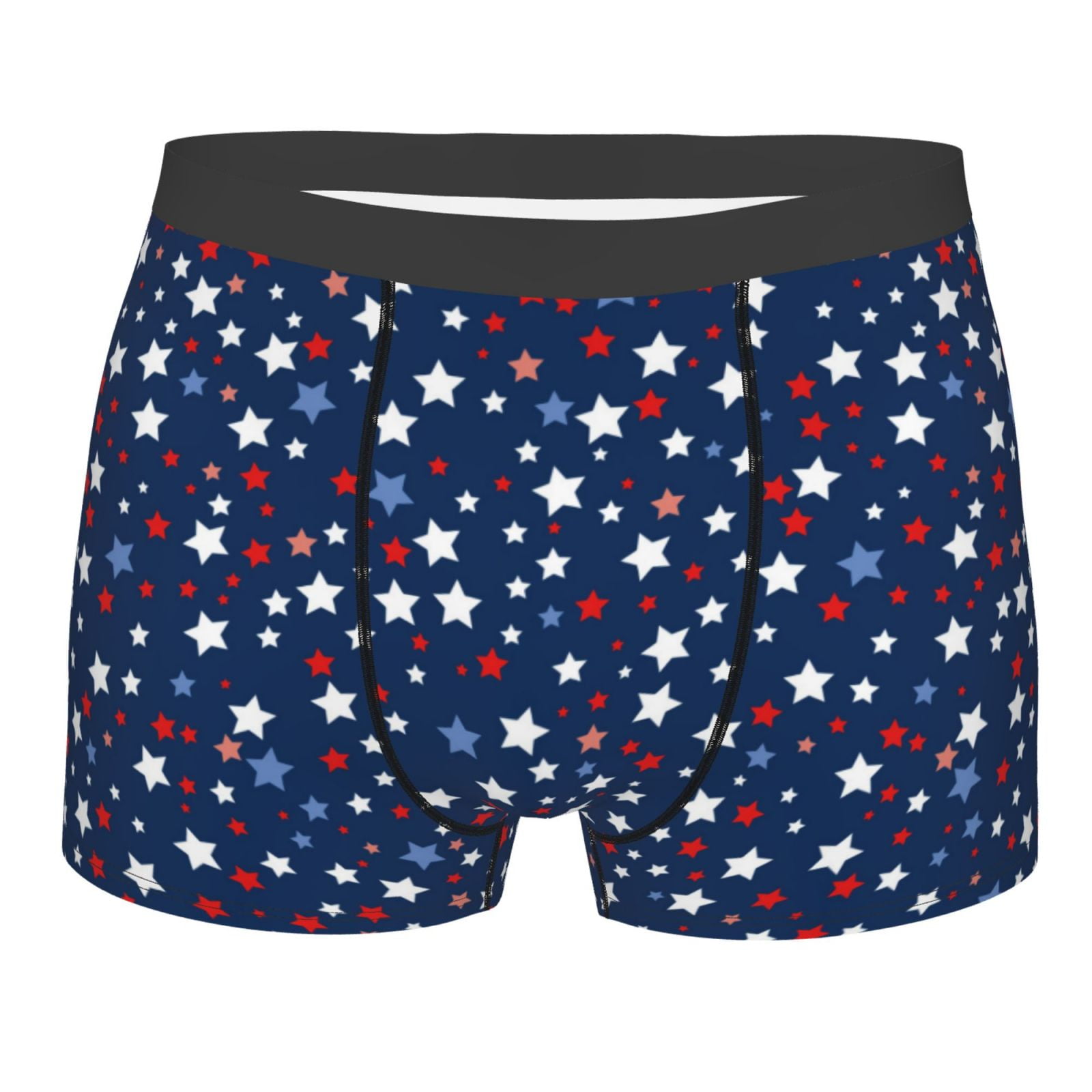 JUNZAN Colorful Stars Mens Underwear Boxer Briefs for Men’s - X-Large ...