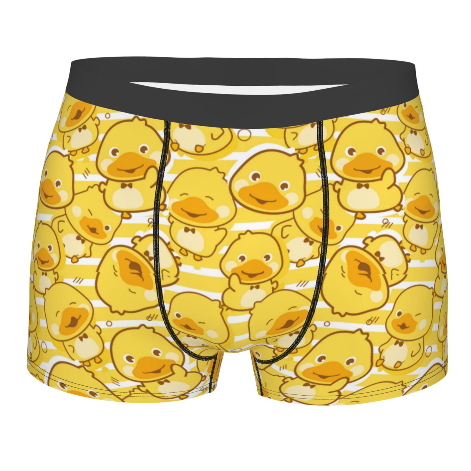 JUNZAN Cool Duck With Yellow Strip Mens Underwear Boxer Briefs for Men ...